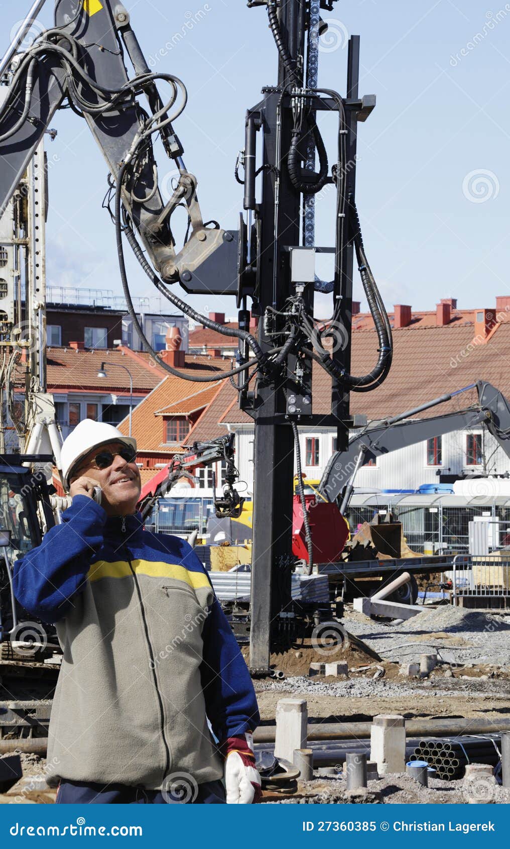 Construction Ground Machinery Stock Image - Image of transport, crane ...