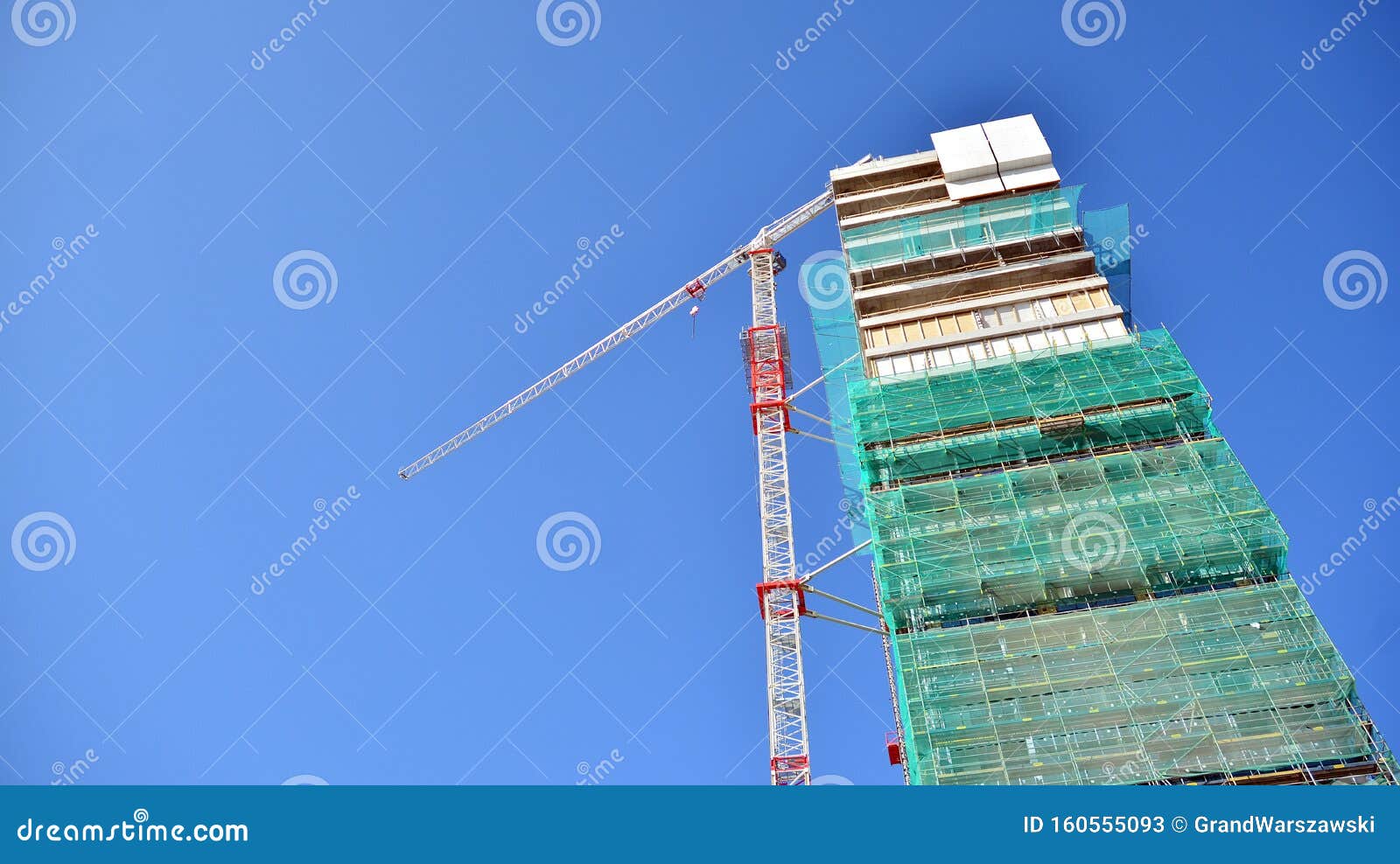 Hanza Tower Sign On The Facade Of Newly Built Tallest Building In ...