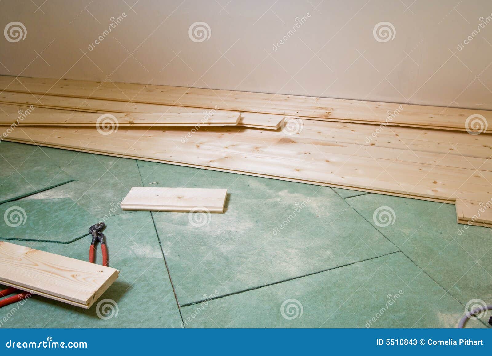 Construction of Hardwood Floor Stock Image - Image of construct ...