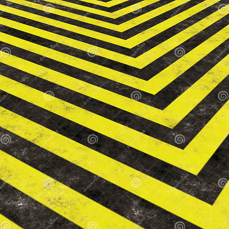 Construction Hazard Stripes Stock Illustration - Illustration of ...