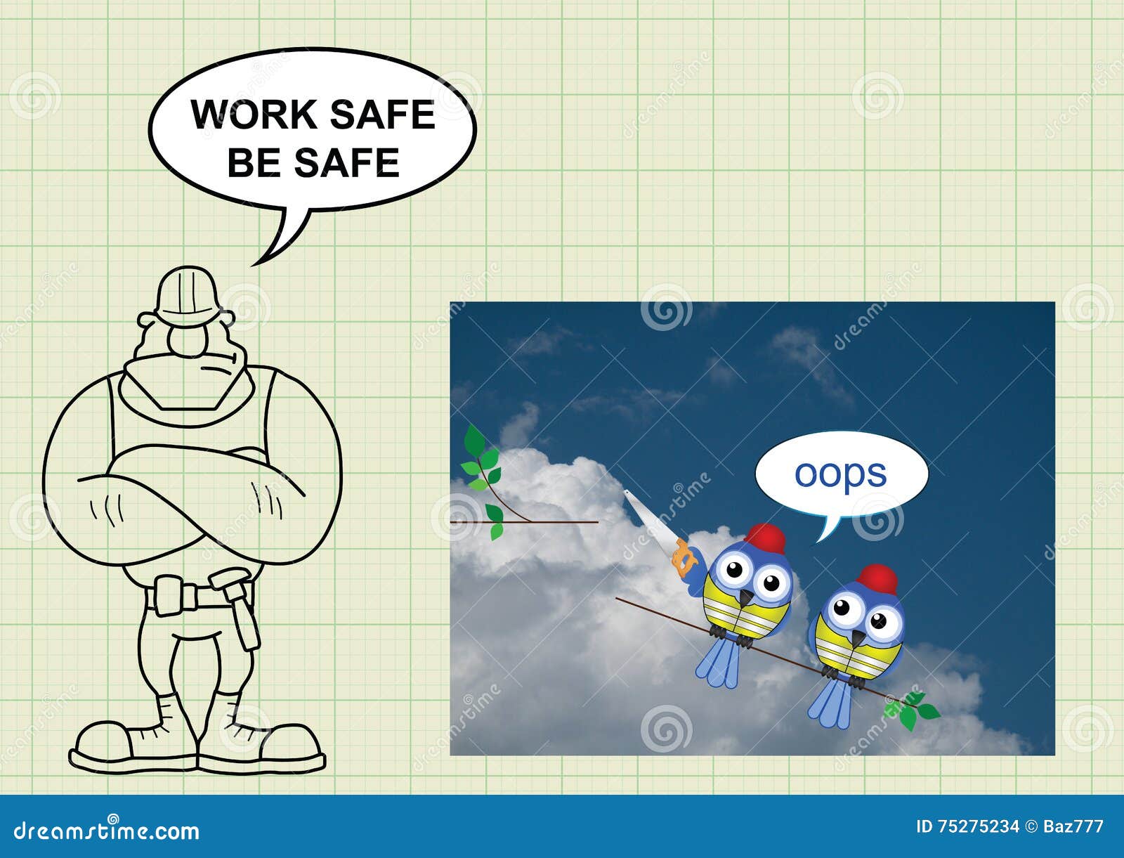Construction Health and Safety Stock Illustration - Illustration of ...