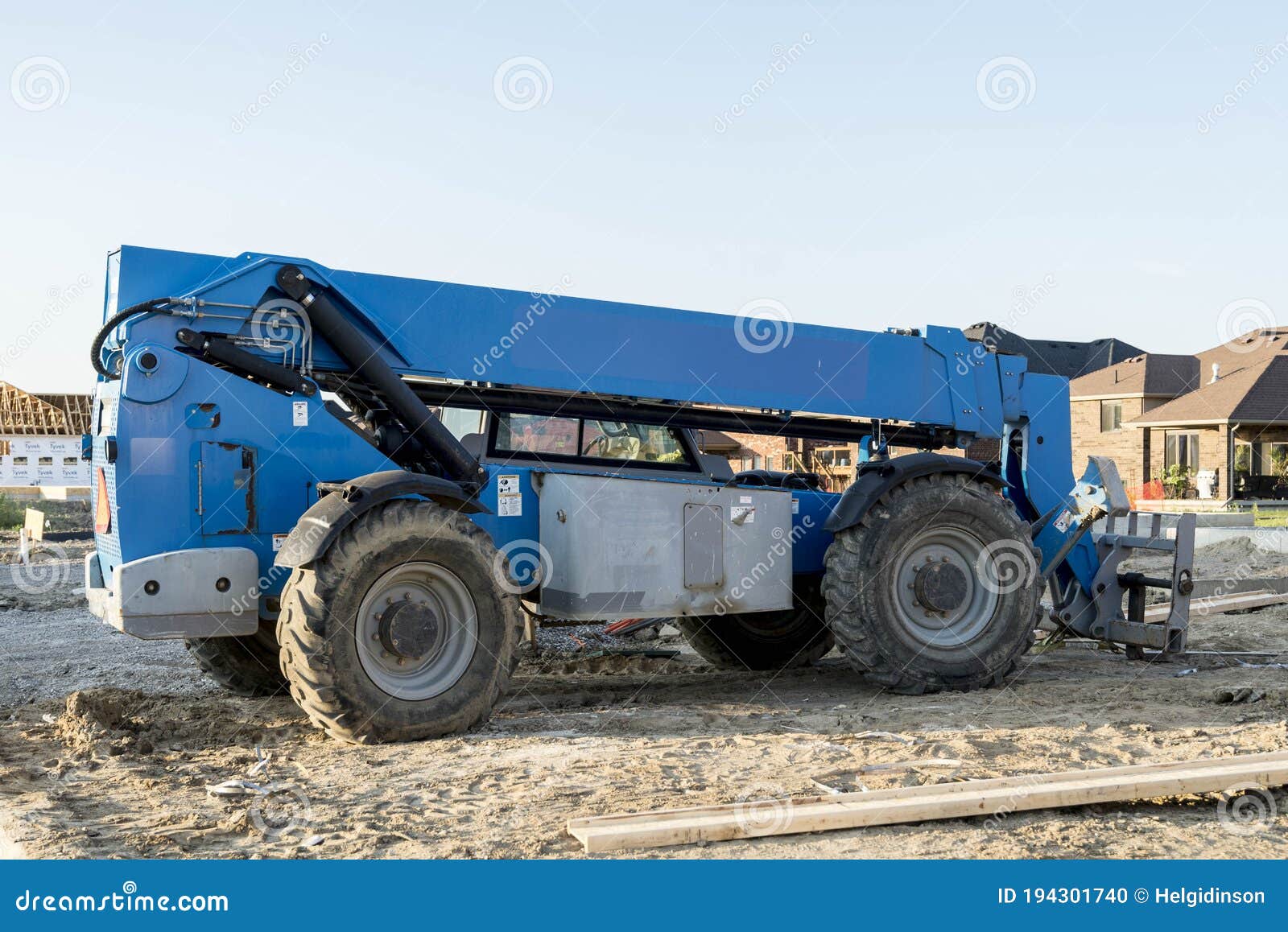 Heavy Equipment Container Lifter At The Port In The Evening Editorial ...