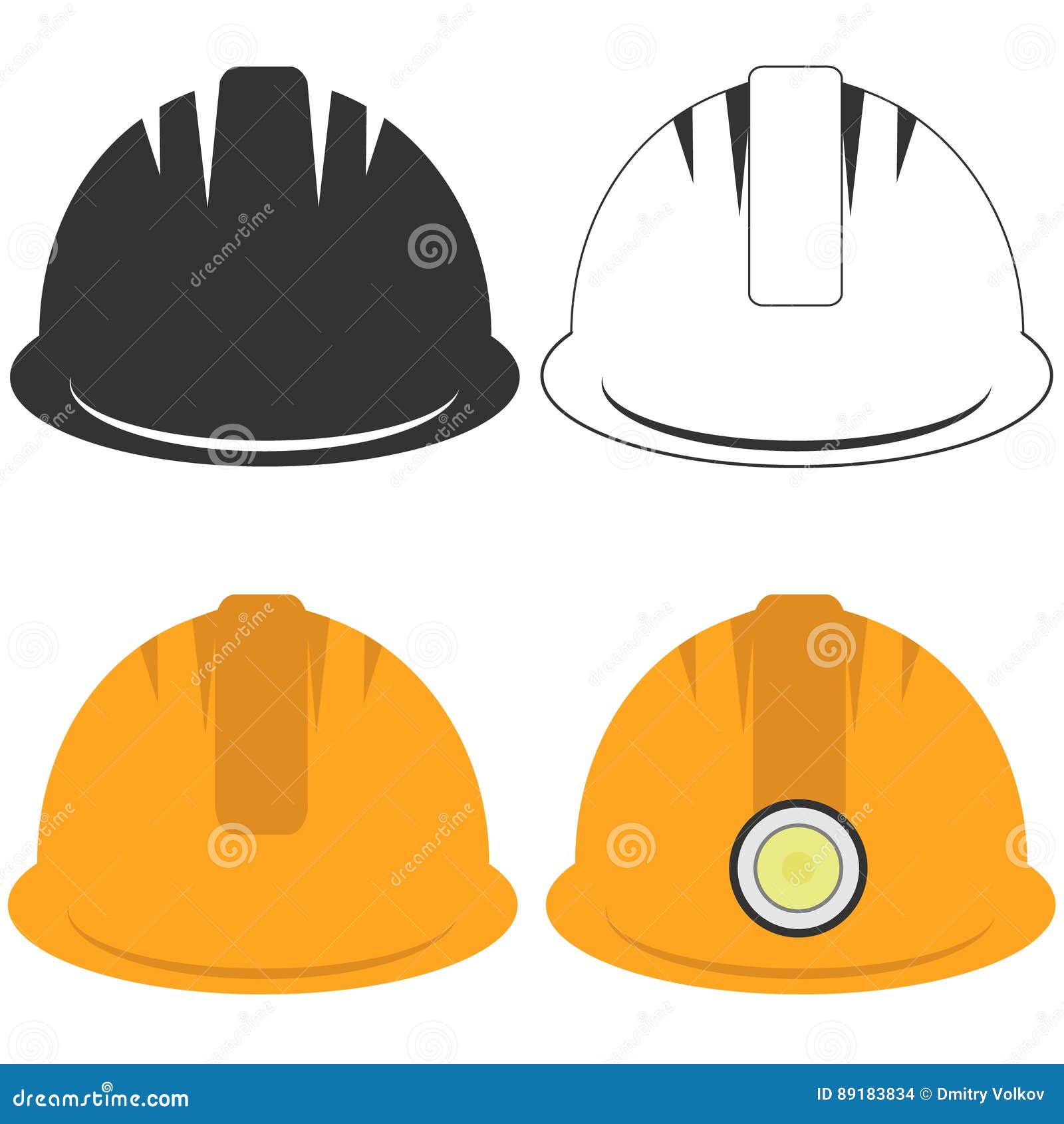 Construction helmet stock illustration. Illustration of professional ...