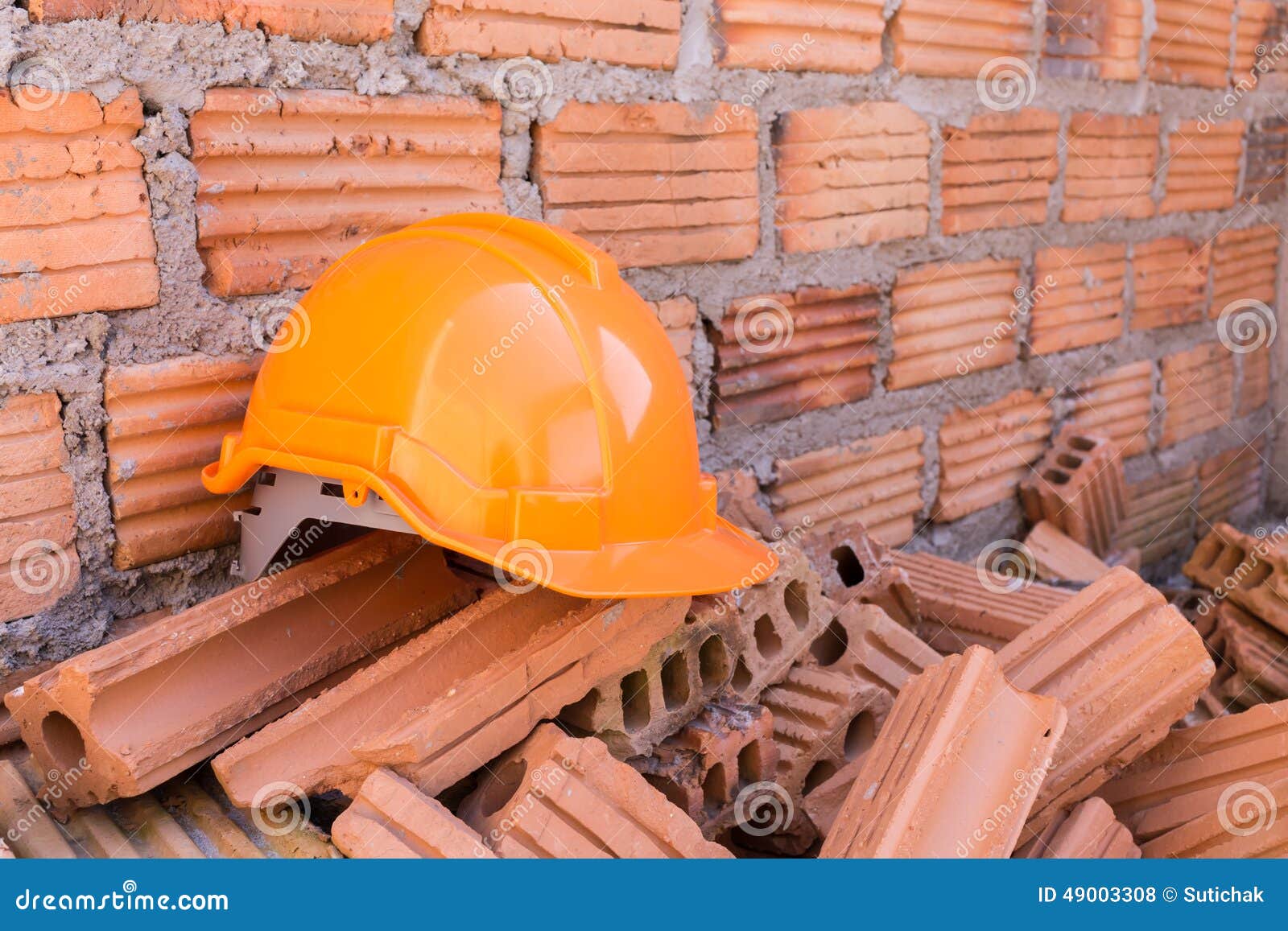 Construction Helmet Safety for Protect Worker Stock Photo - Image of ...