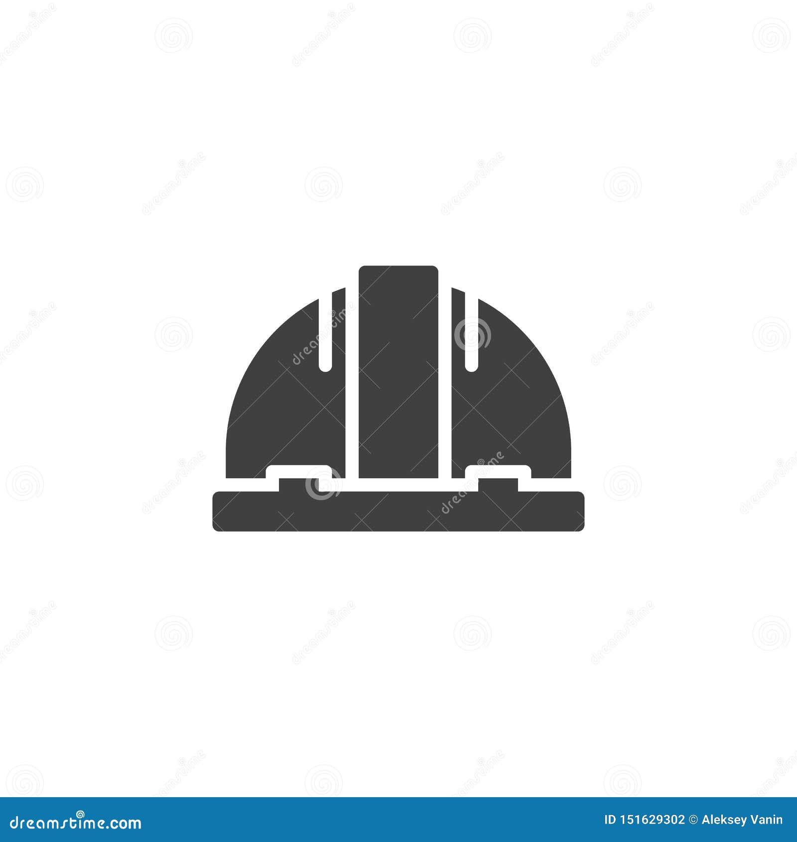 Construction Helmet Vector Icon Stock Vector - Illustration of ...