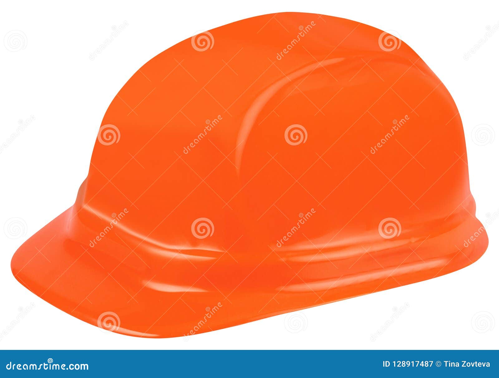 Construction Helmet on White Stock Image - Image of security, hardhat ...