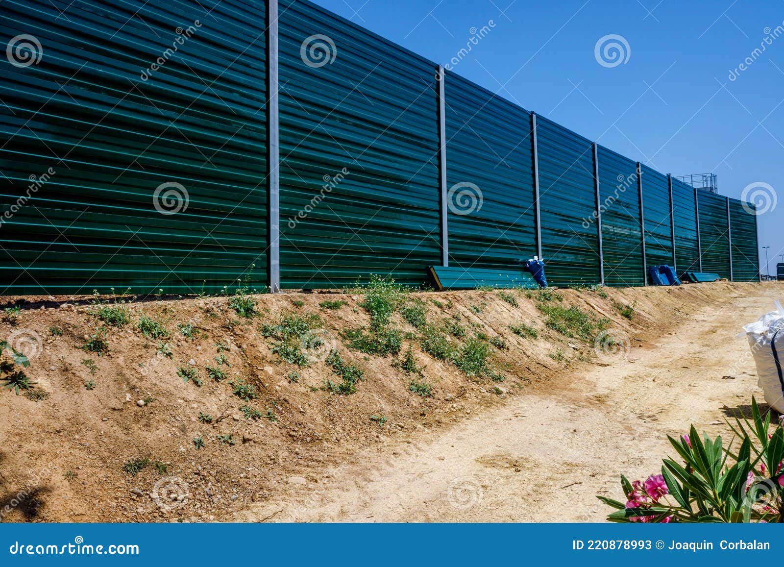 Construction of a High Border Wall To Prevent Illegal Immigration Stock ...