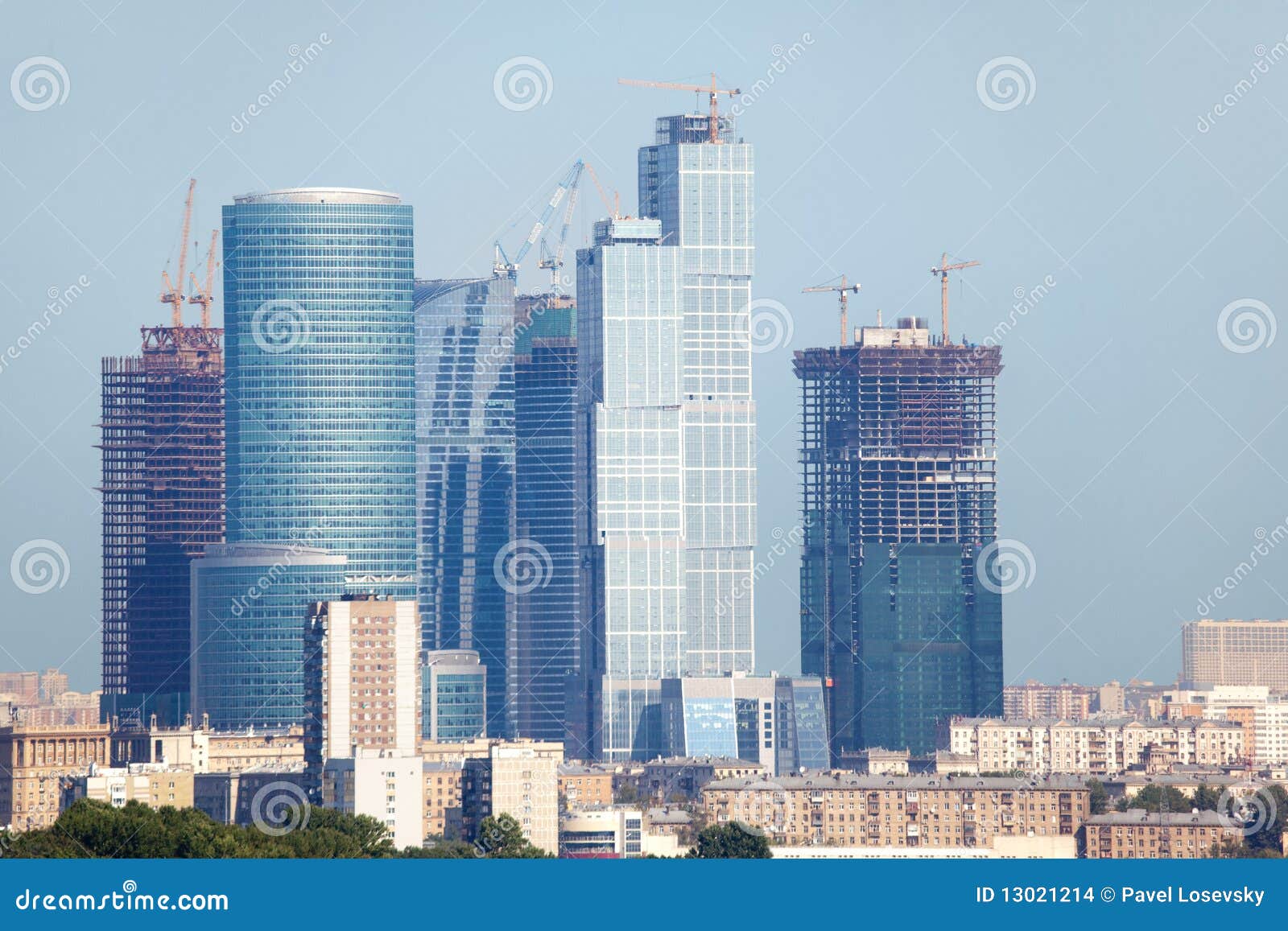 Construction of High Building Scraper Skyscraper Stock Photo - Image of ...