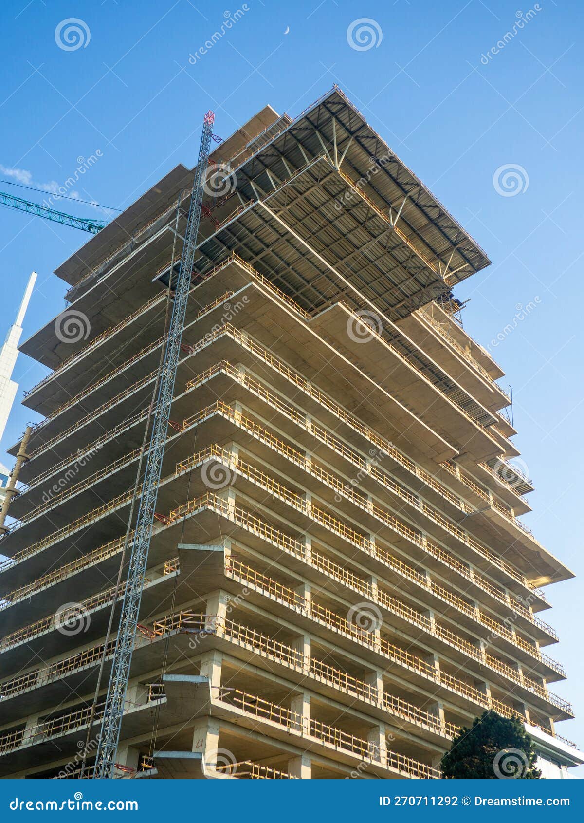 Construction of a High House. Down Up Stock Photo - Image of house ...