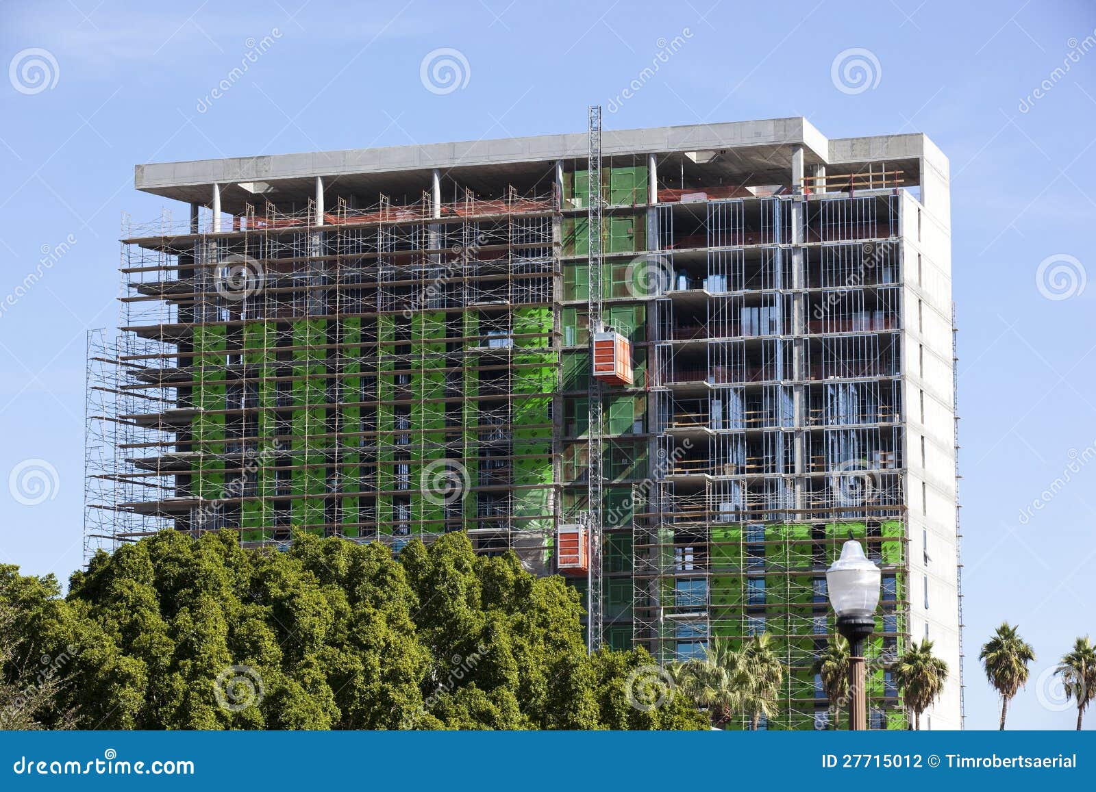 Construction of High Rise stock photo. Image of drywall - 27715012