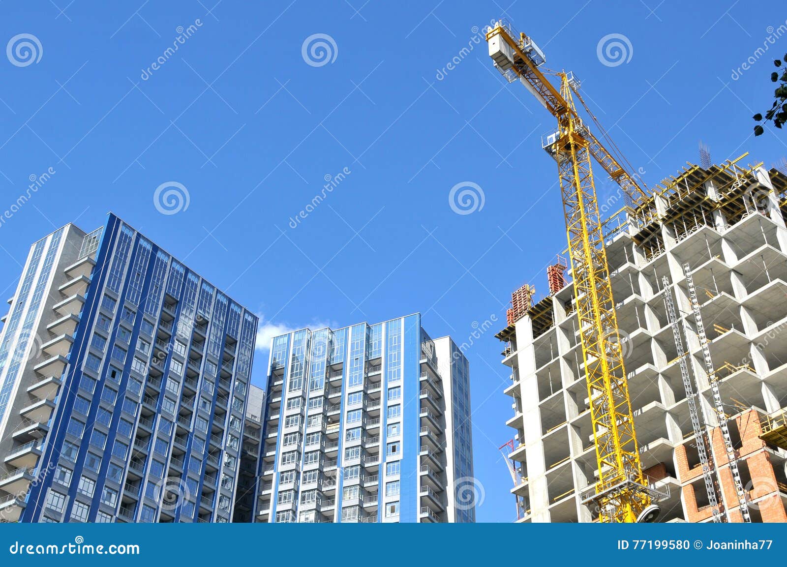 Construction Of High Voltage Pylons In Winter. Royalty-Free Stock Image ...