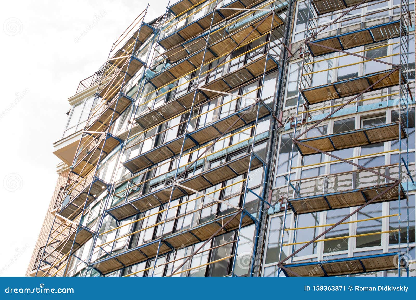 Construction of a High-rise Building Stock Image - Image of development ...