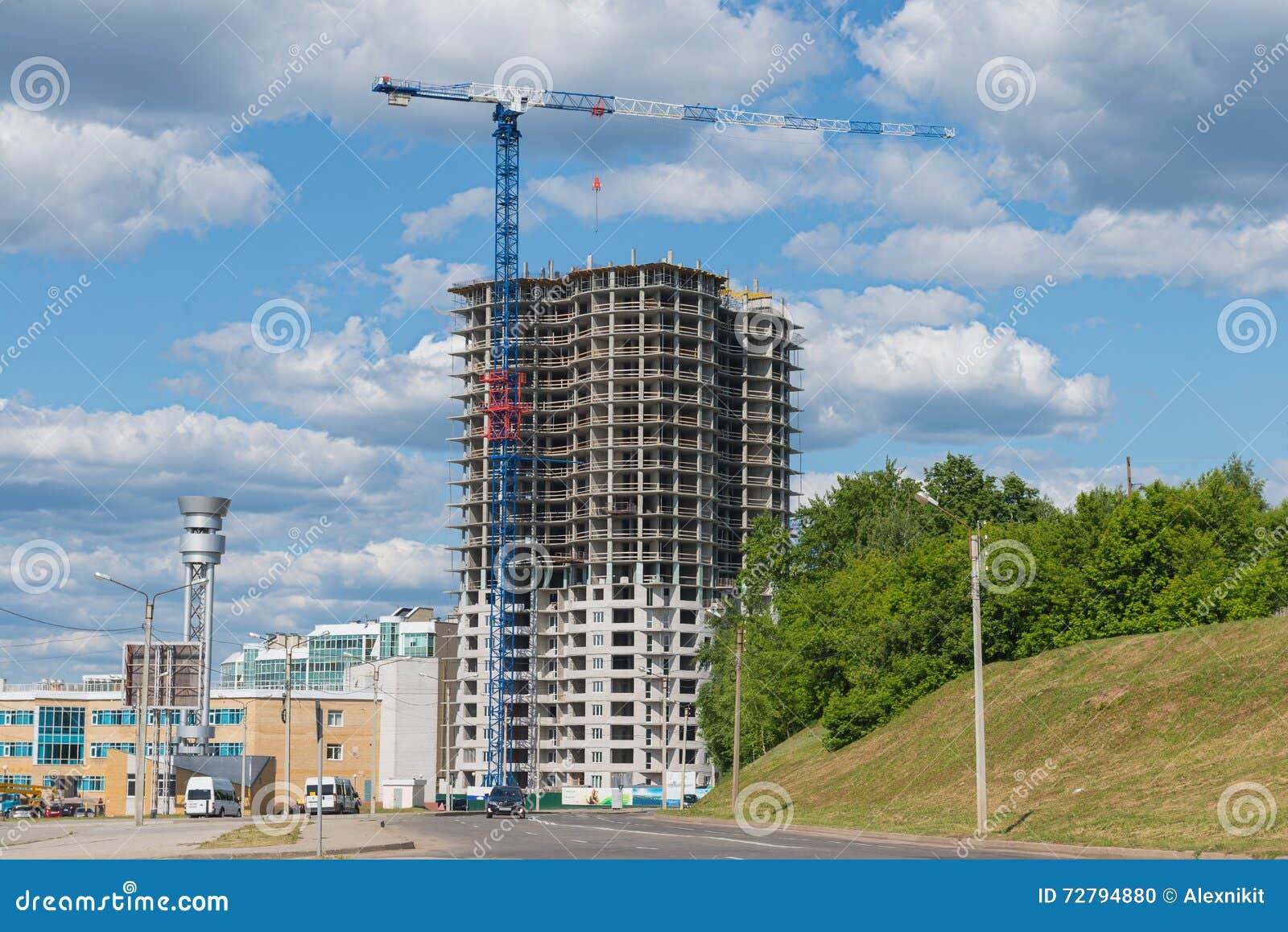 Construction of High-rise Buildings Editorial Image - Image of ...