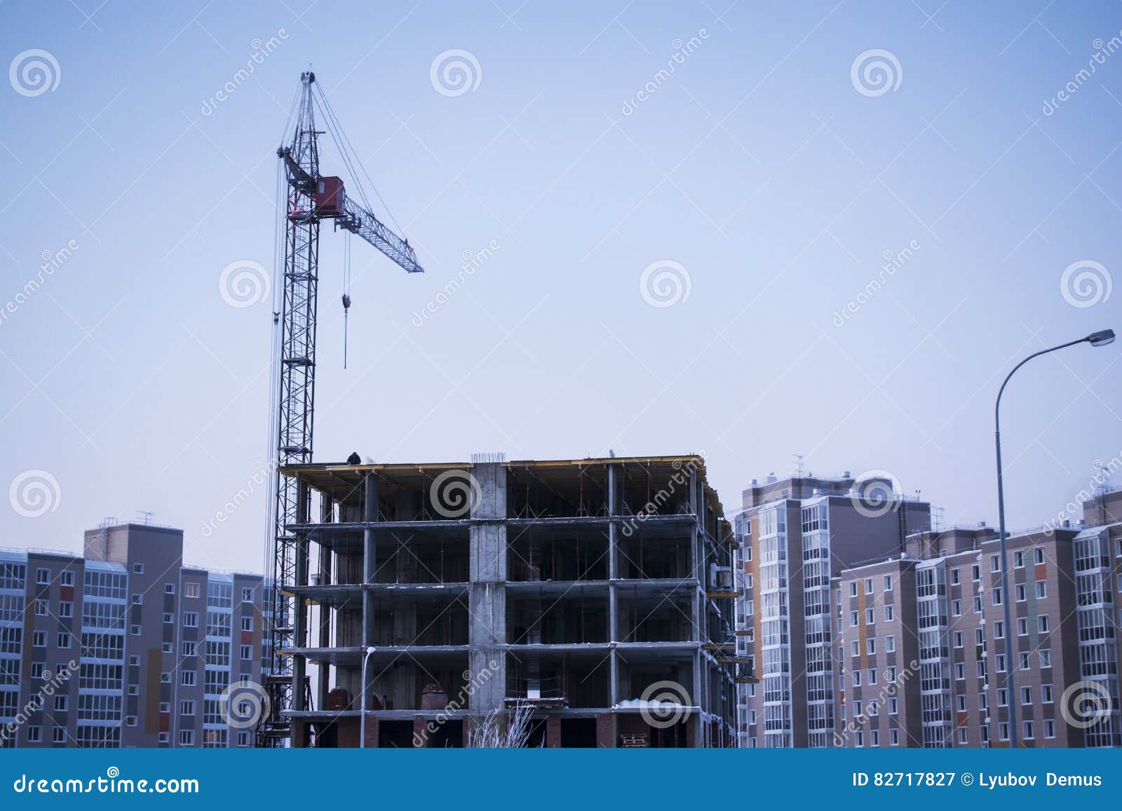 The Construction of High-rise Residential Building Stock Image - Image ...