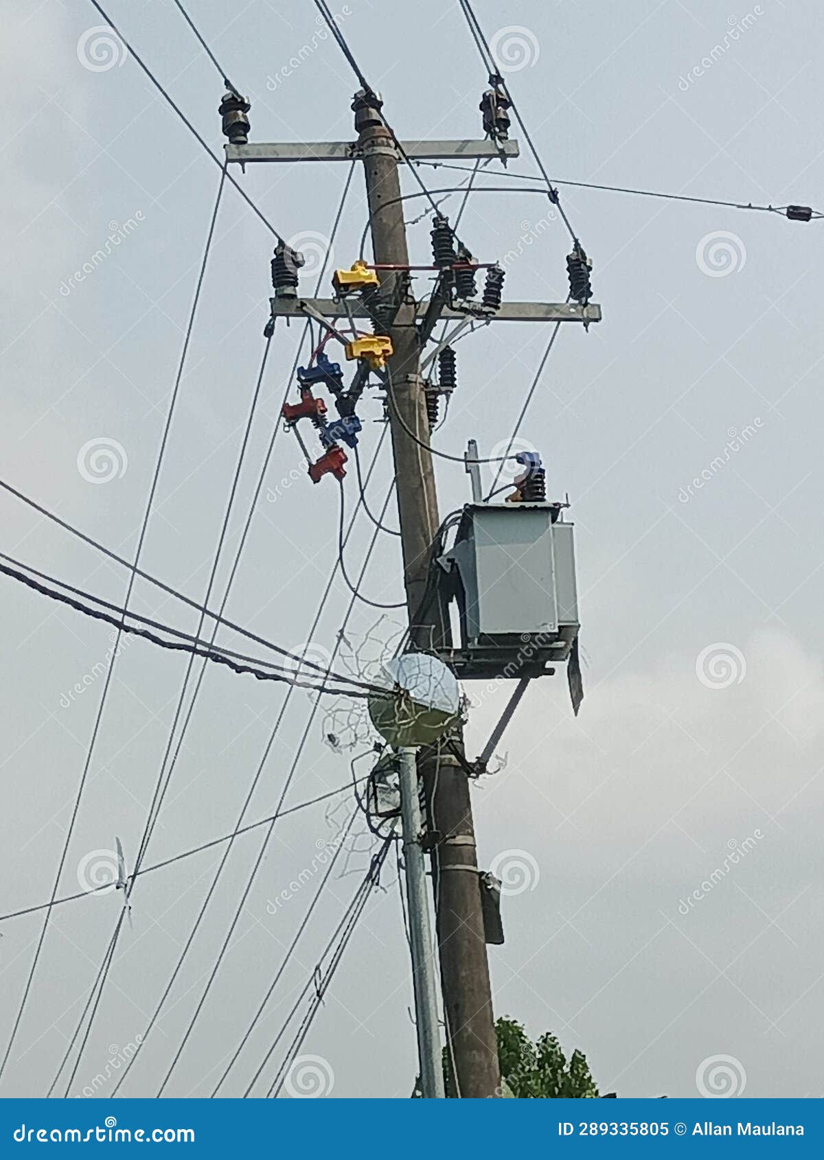 Construction of High Voltage Electrical Networks Stock Image - Image of ...