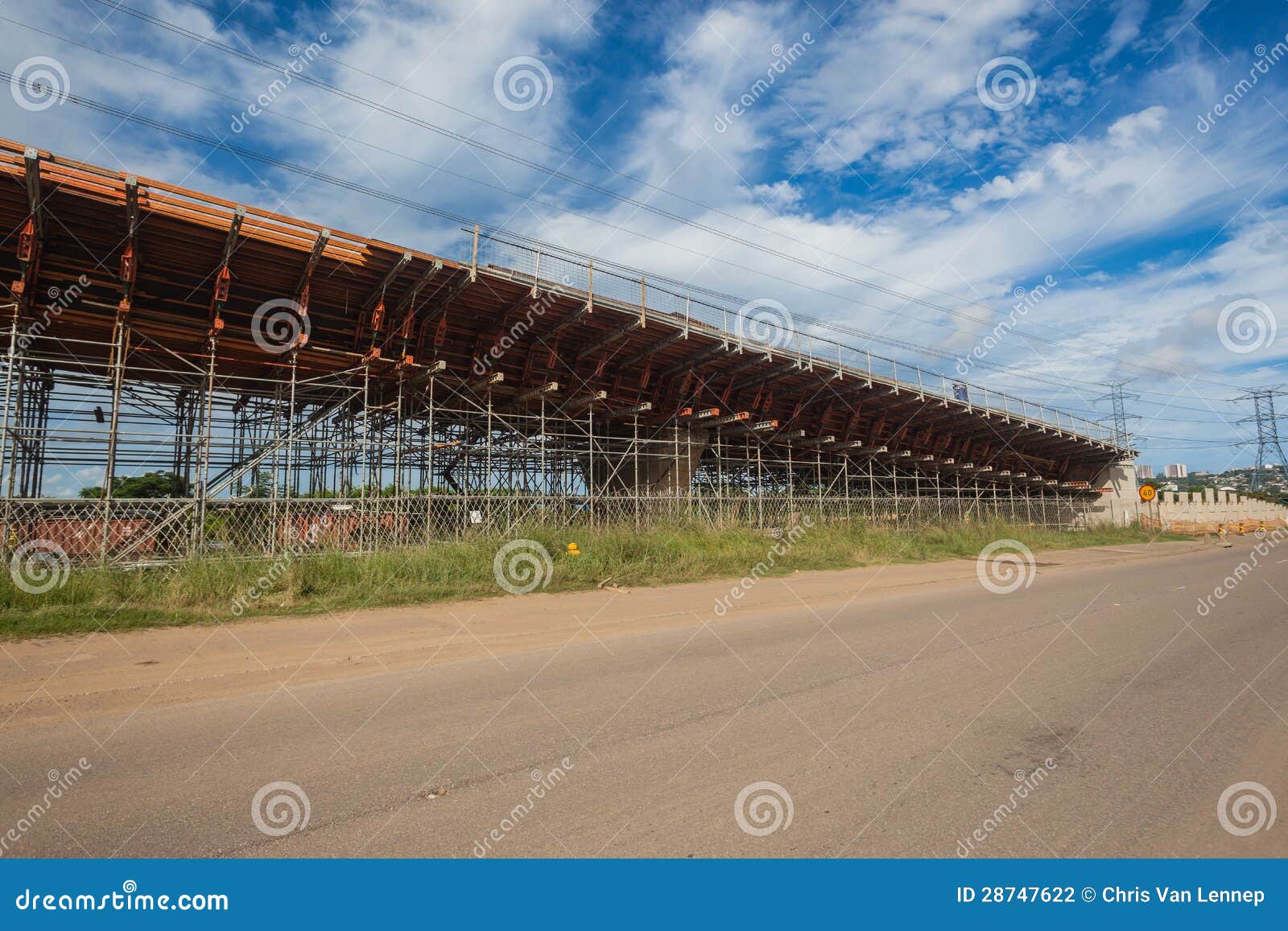 Construction Highway Exit Ramp Stock Photo - Image of color, highways ...