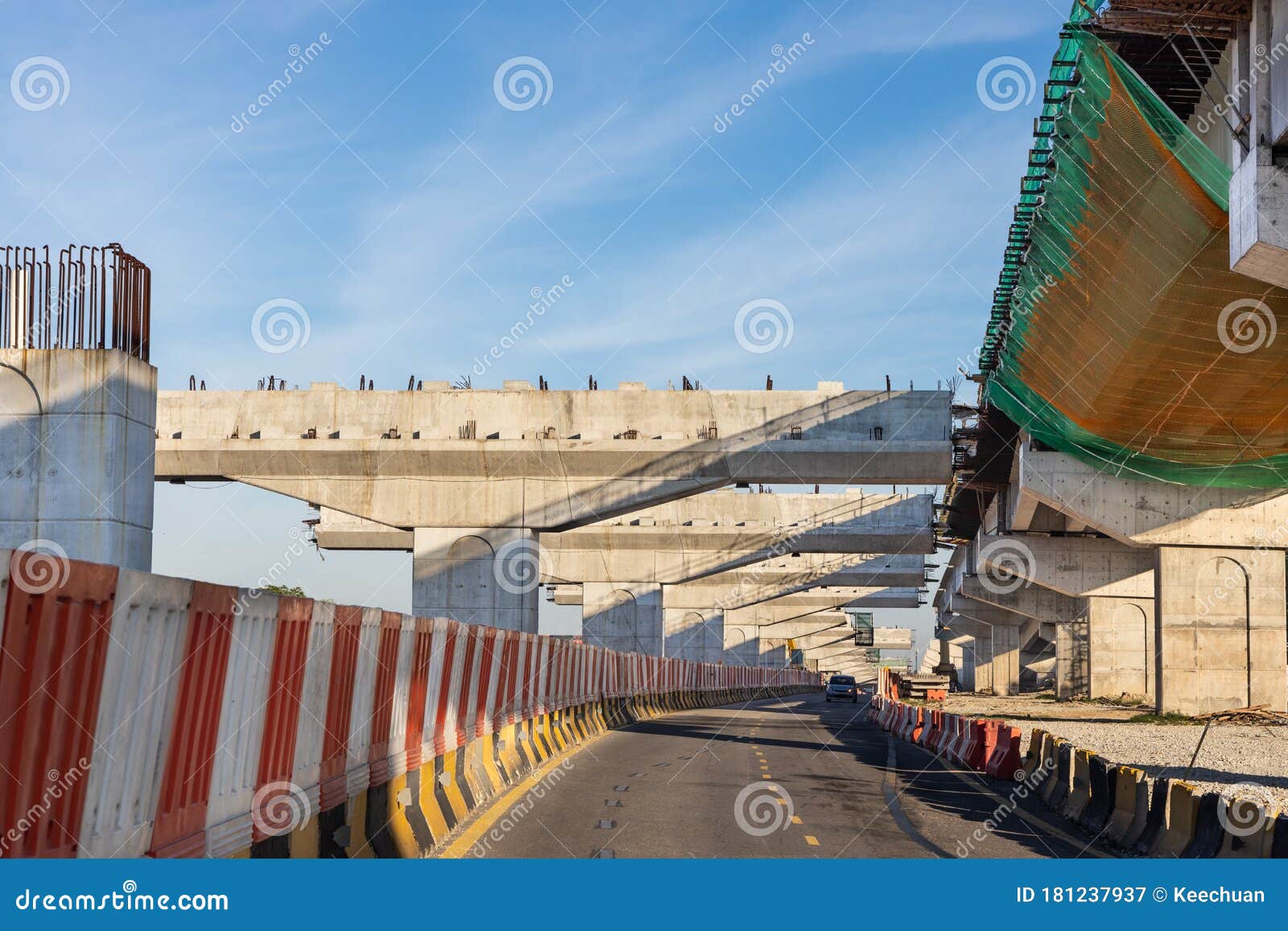 Construction of Highway Overpass Bridge and Rail Transit Infrastructure ...