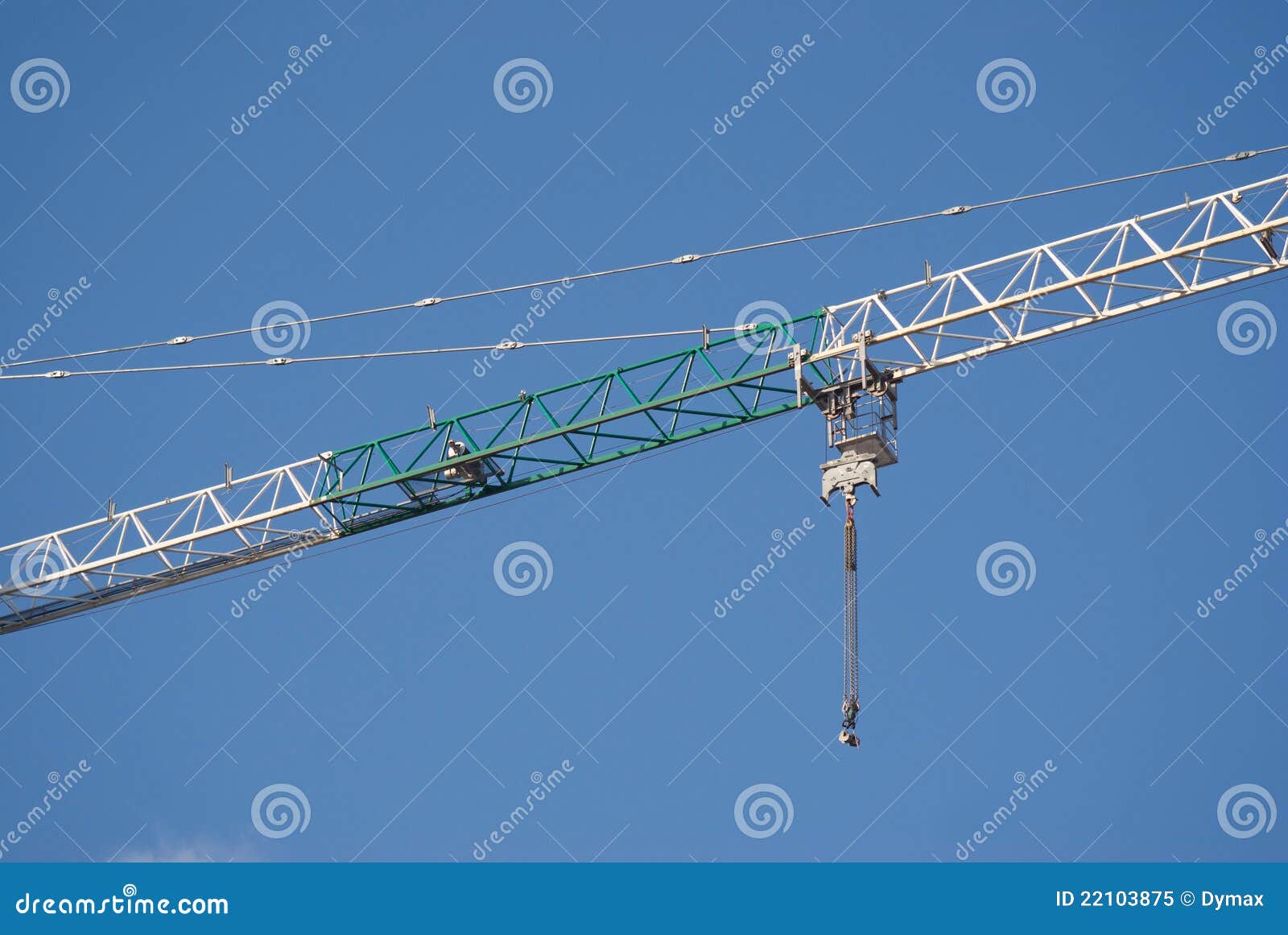 Construction Hoisting Crane Boom Part Stock Image - Image of gray ...