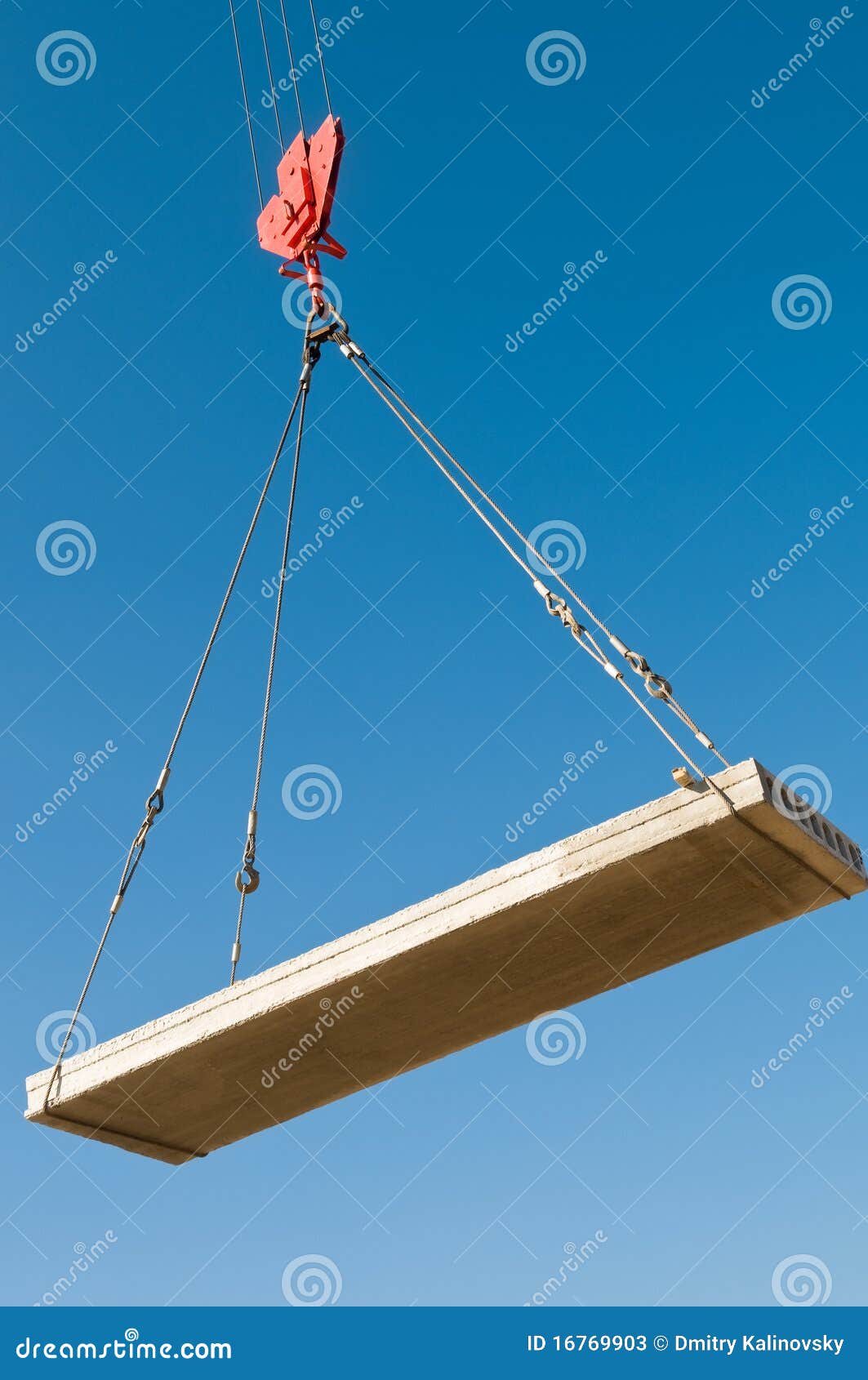 Construction Hoisting Works Stock Image - Image of flagstone, panel ...