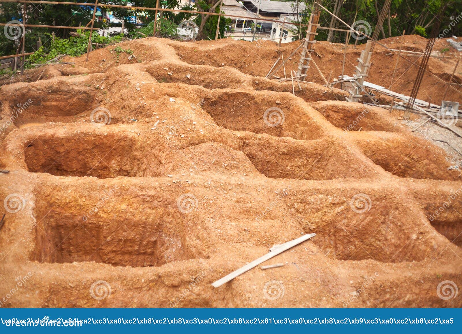 Construction hole stock photo. Image of hole, pipe, building - 25330372