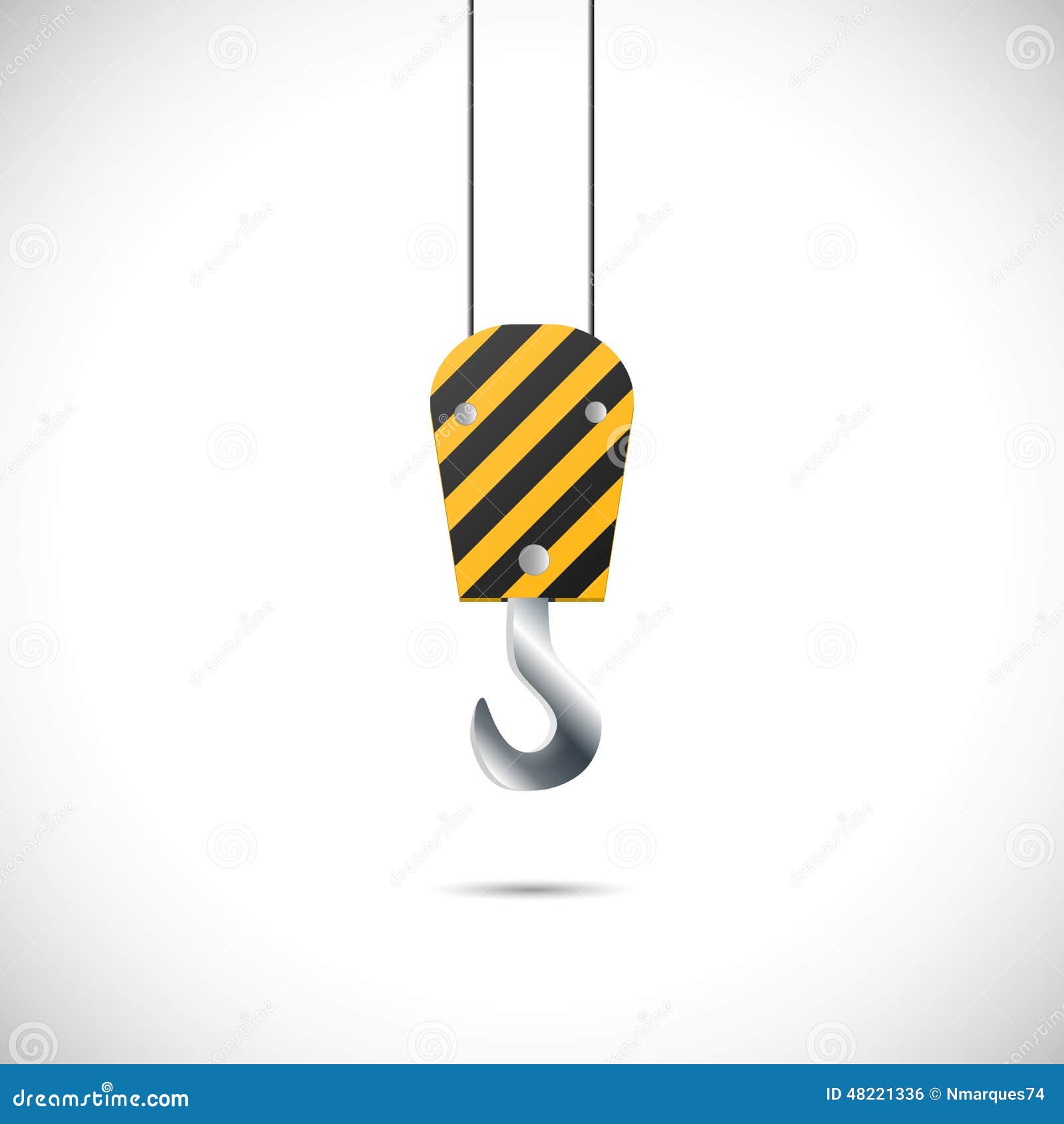 Construction Hook Illustration Stock Vector - Illustration of iron ...