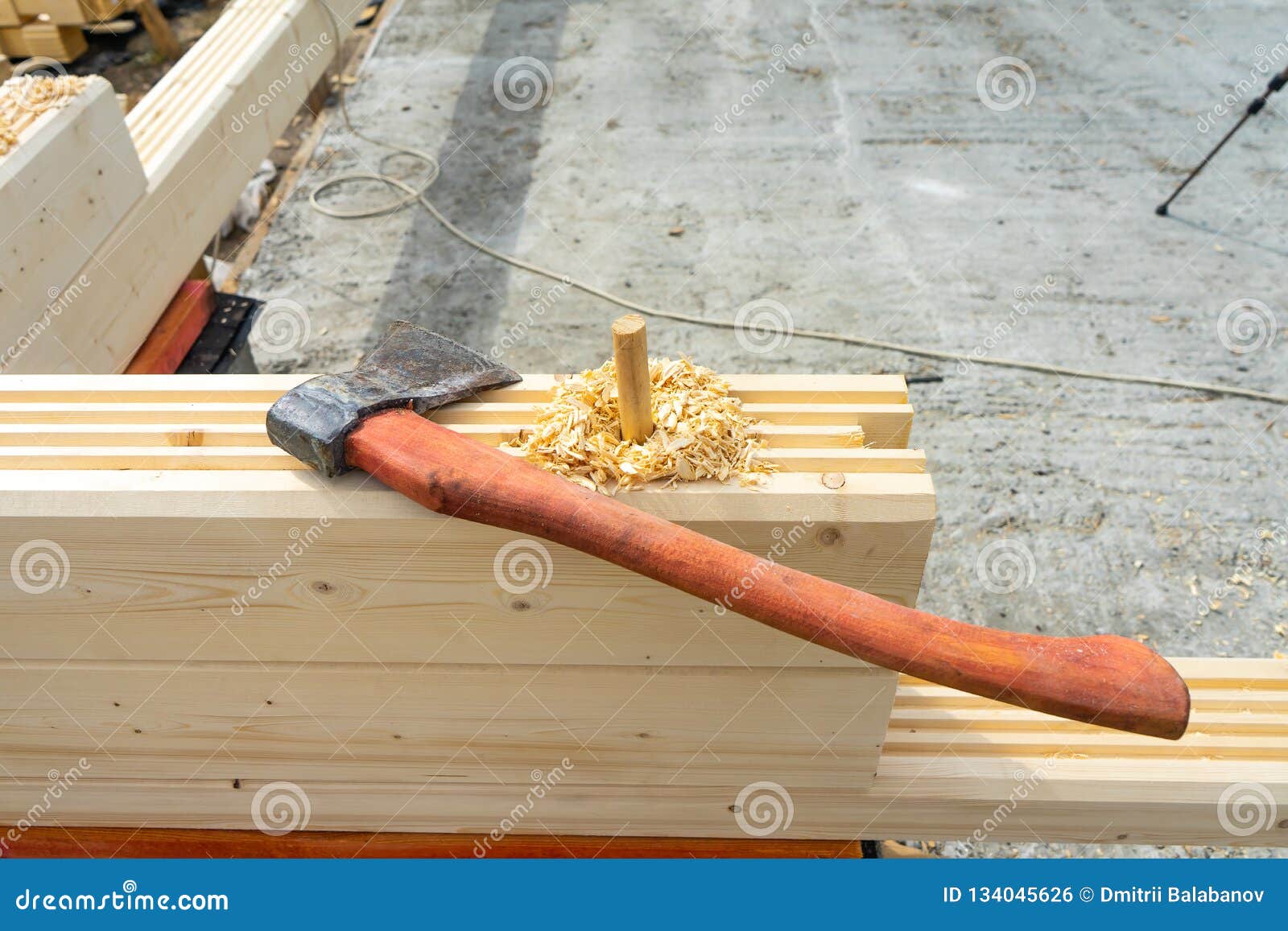 Construction of the House from a Bar. Drilling Holes and Clogging of ...