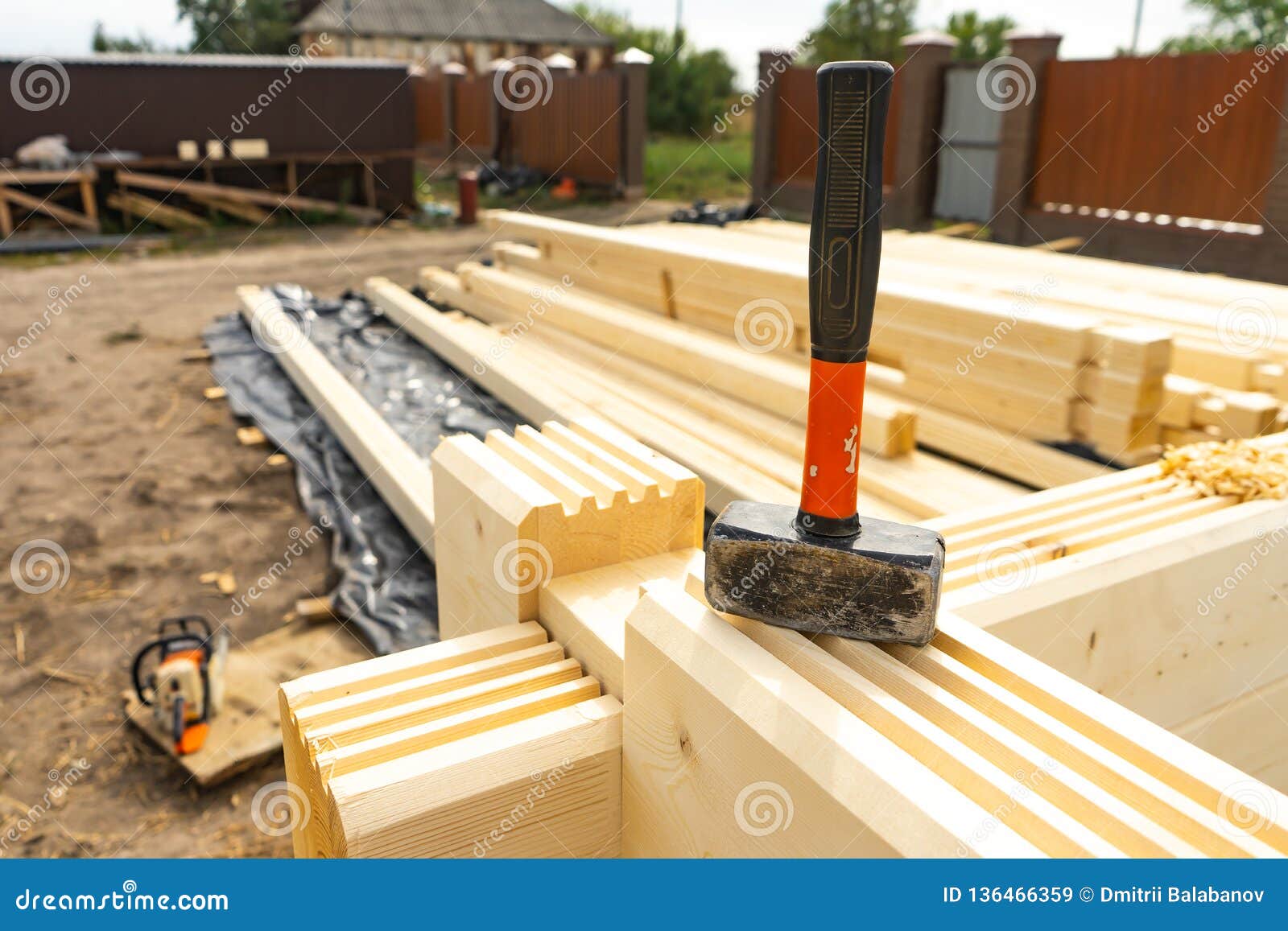 Construction of the House from a Bar. Drilling Holes and Clogging of ...
