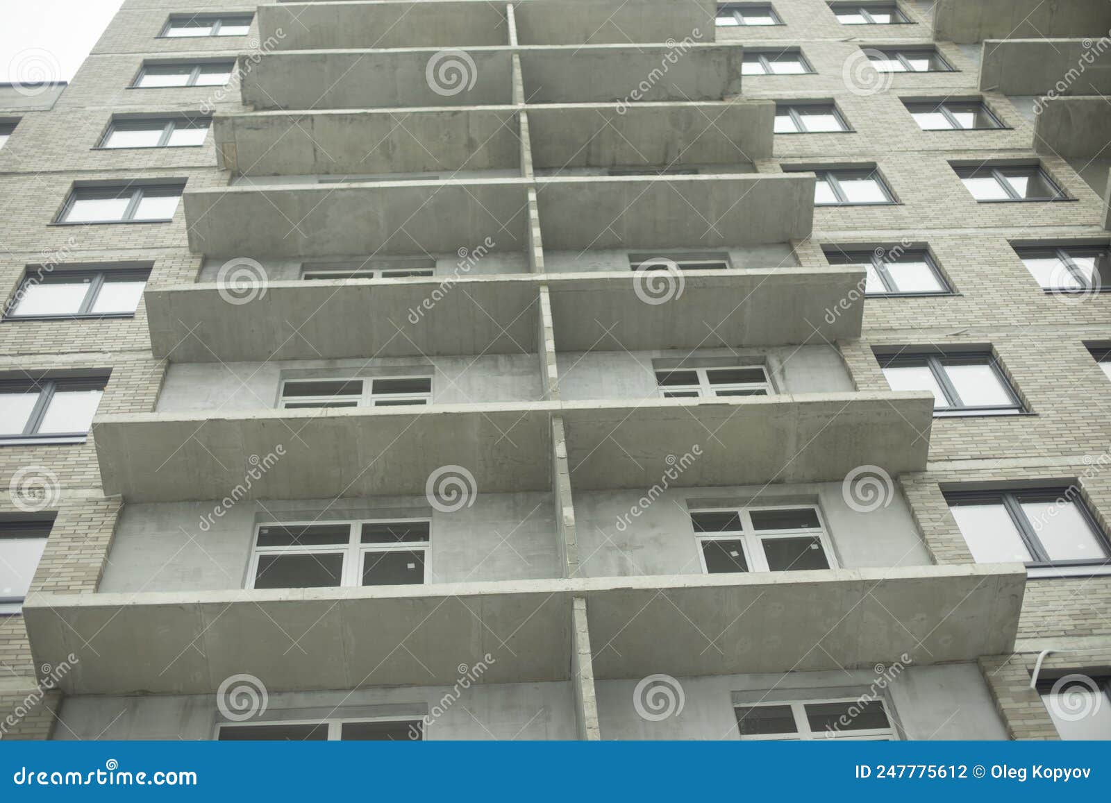 Construction of House. Concrete Panel Stock Photo - Image of concrete ...