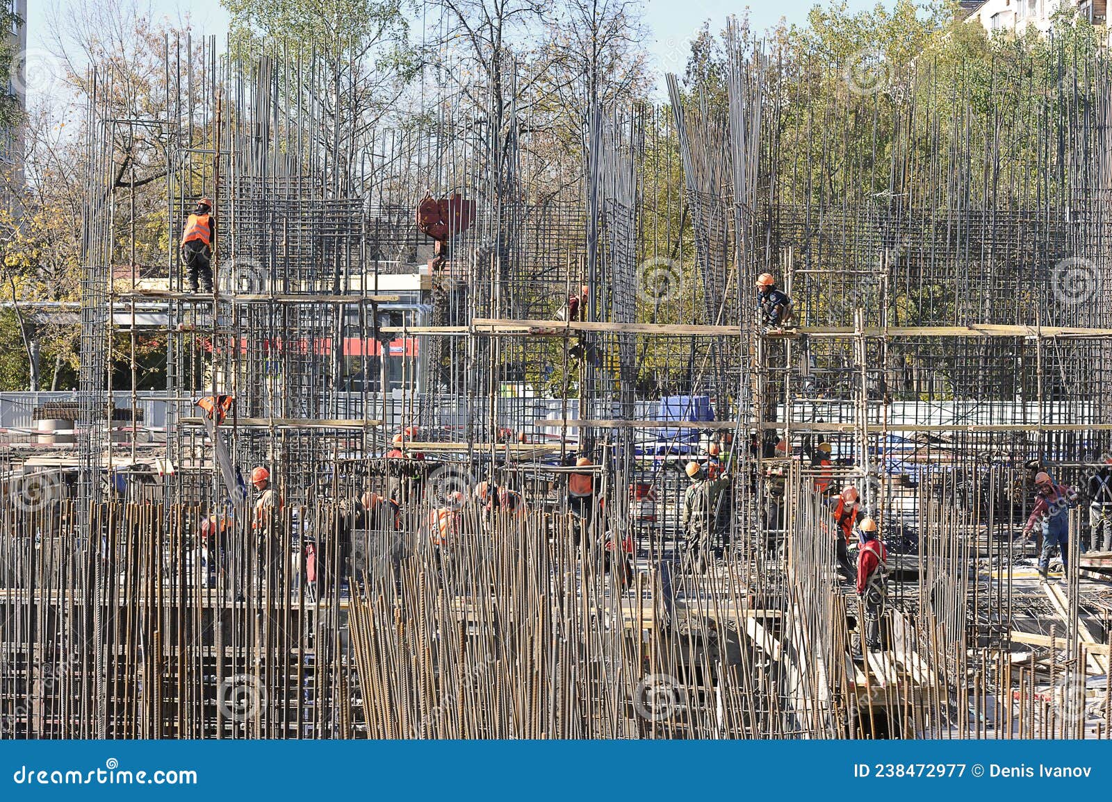 Construction of a House Made of Reinforced Concrete Structures ...
