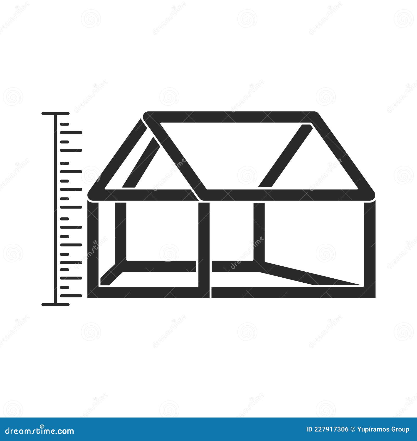 Construction House Structure Stock Vector - Illustration of development ...