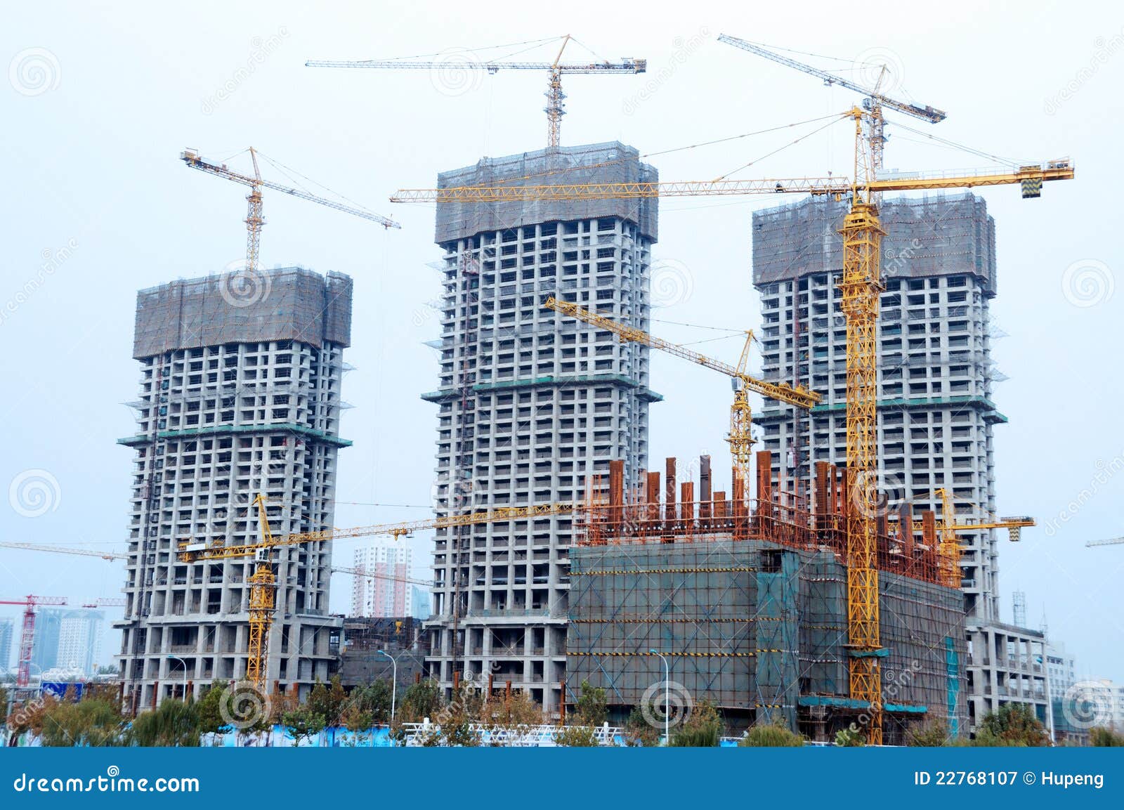 Construction Houses in China Stock Image - Image of background ...