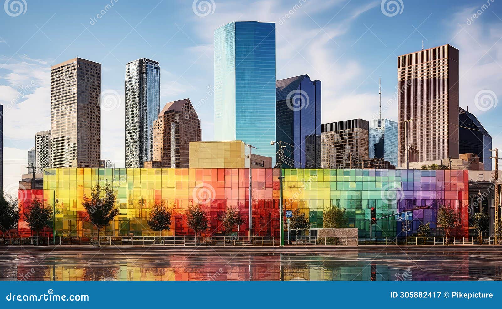 Construction Houston Building Stock Illustration - Illustration of ...