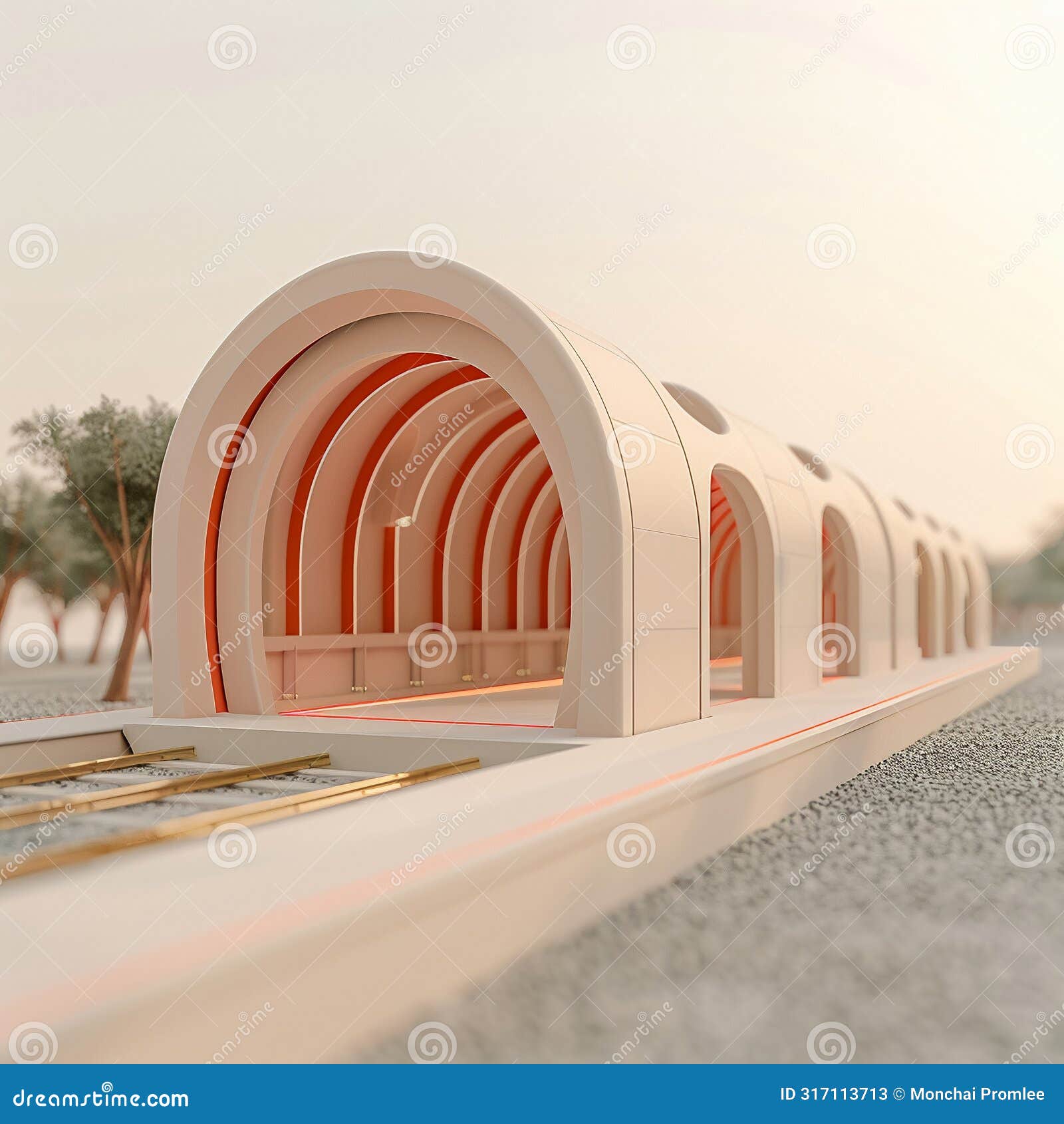 Construction Of A Hyperloop Station As Part Of An Advanced Transit ...