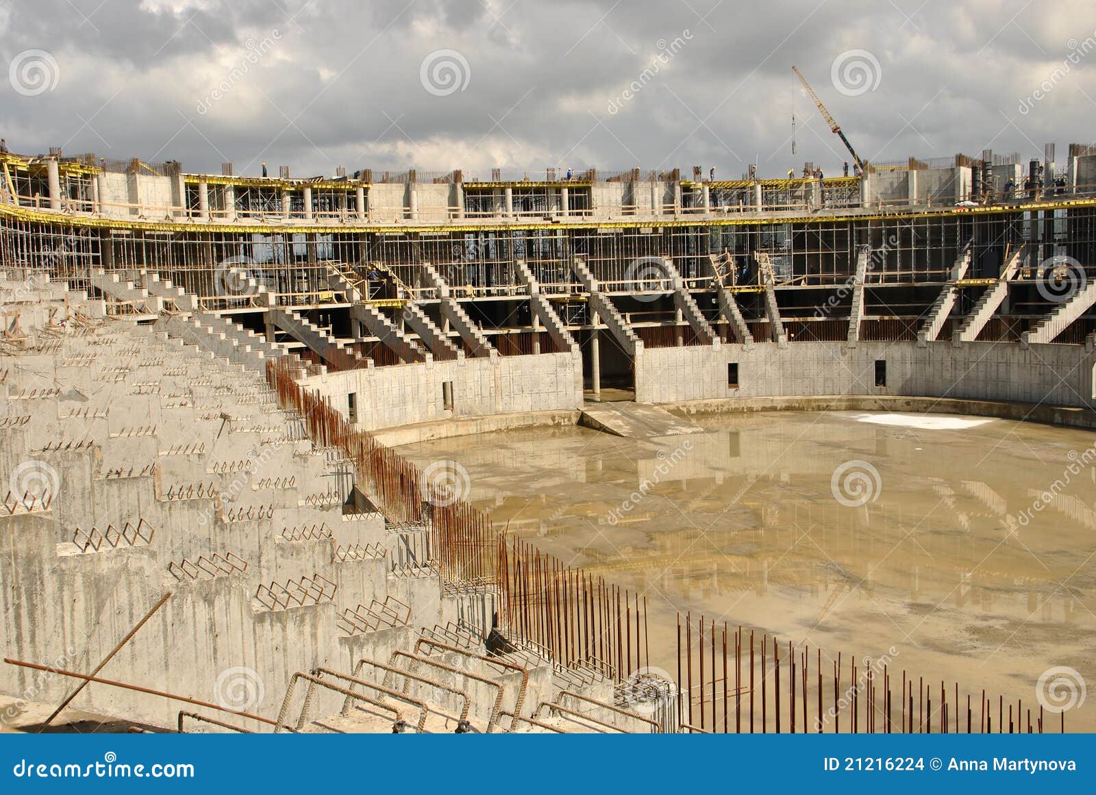 Construction of an Ice Arena Stock Photo - Image of circus, olympic ...