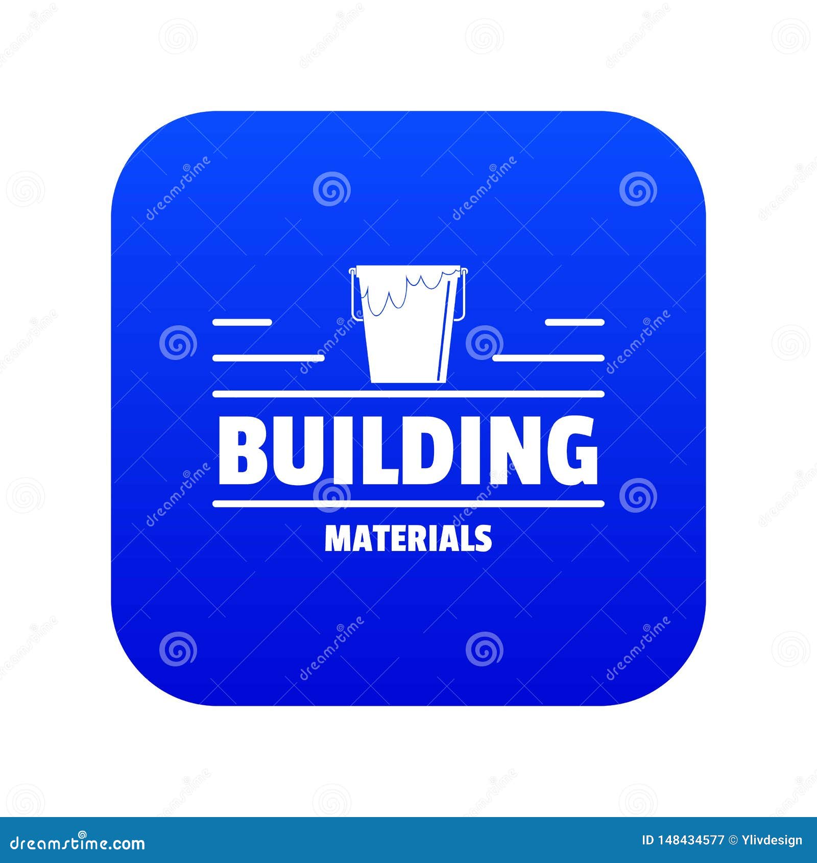 Construction Icon Blue Vector Stock Vector - Illustration of logo ...