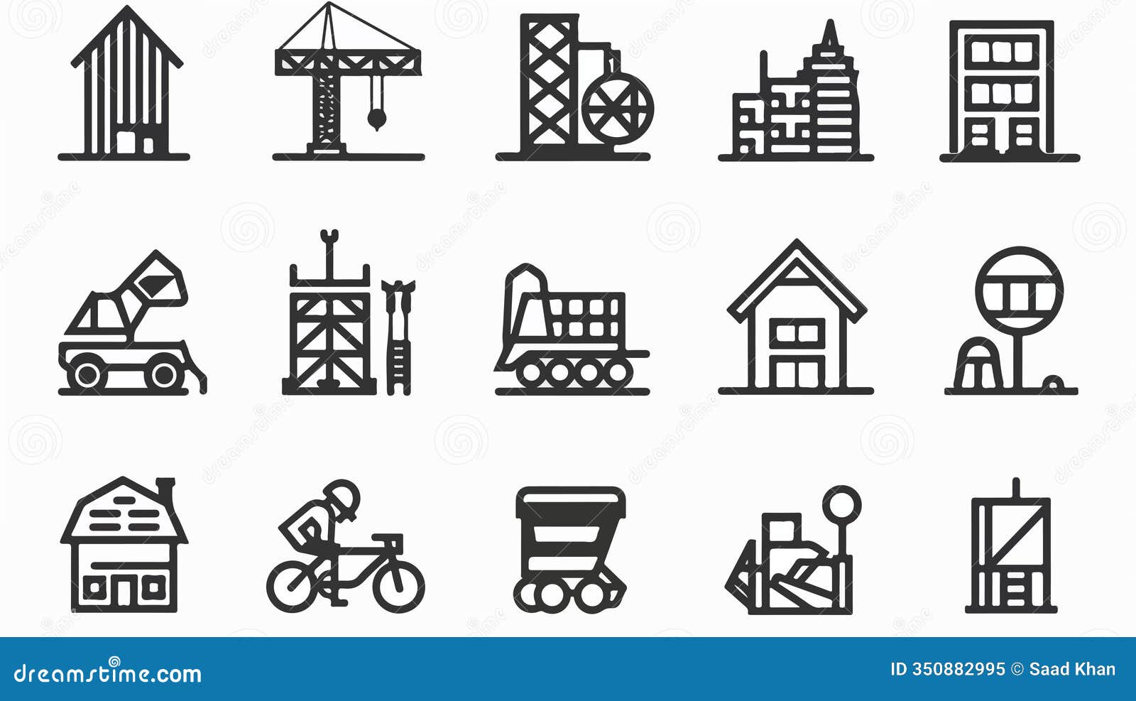 Professional Construction Icon Set for Projects, Renovations, and ...