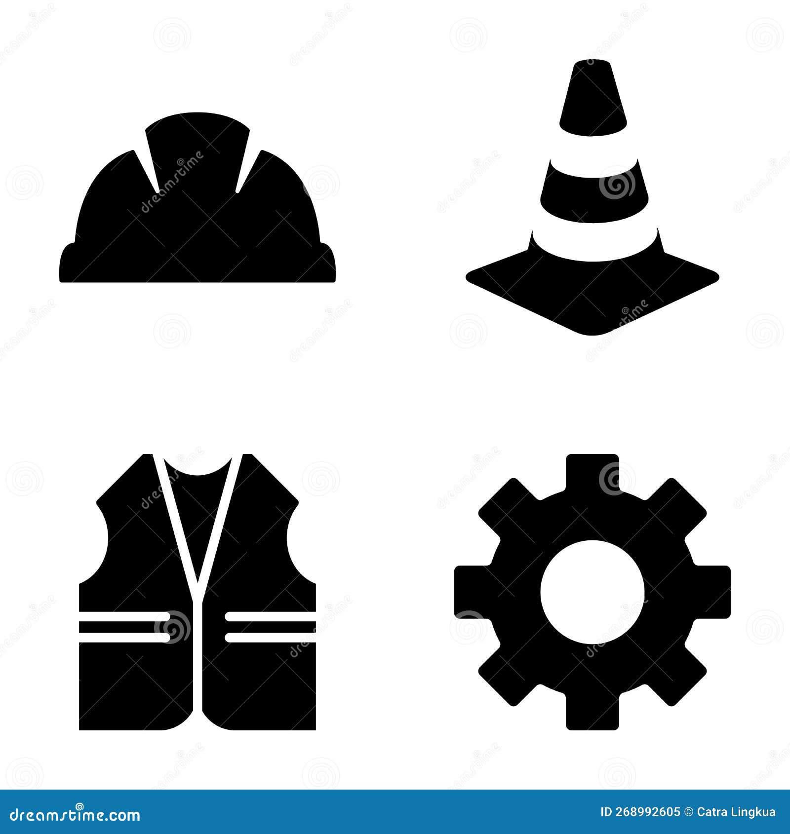 Construction Icon Vector Set Stock Vector - Illustration of thin ...