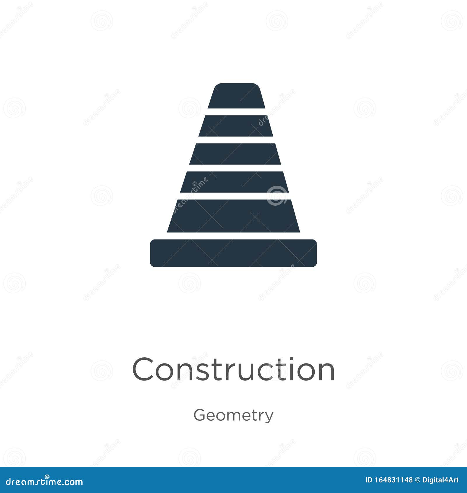 Construction Icon Vector. Trendy Flat Construction Icon from Geometry ...