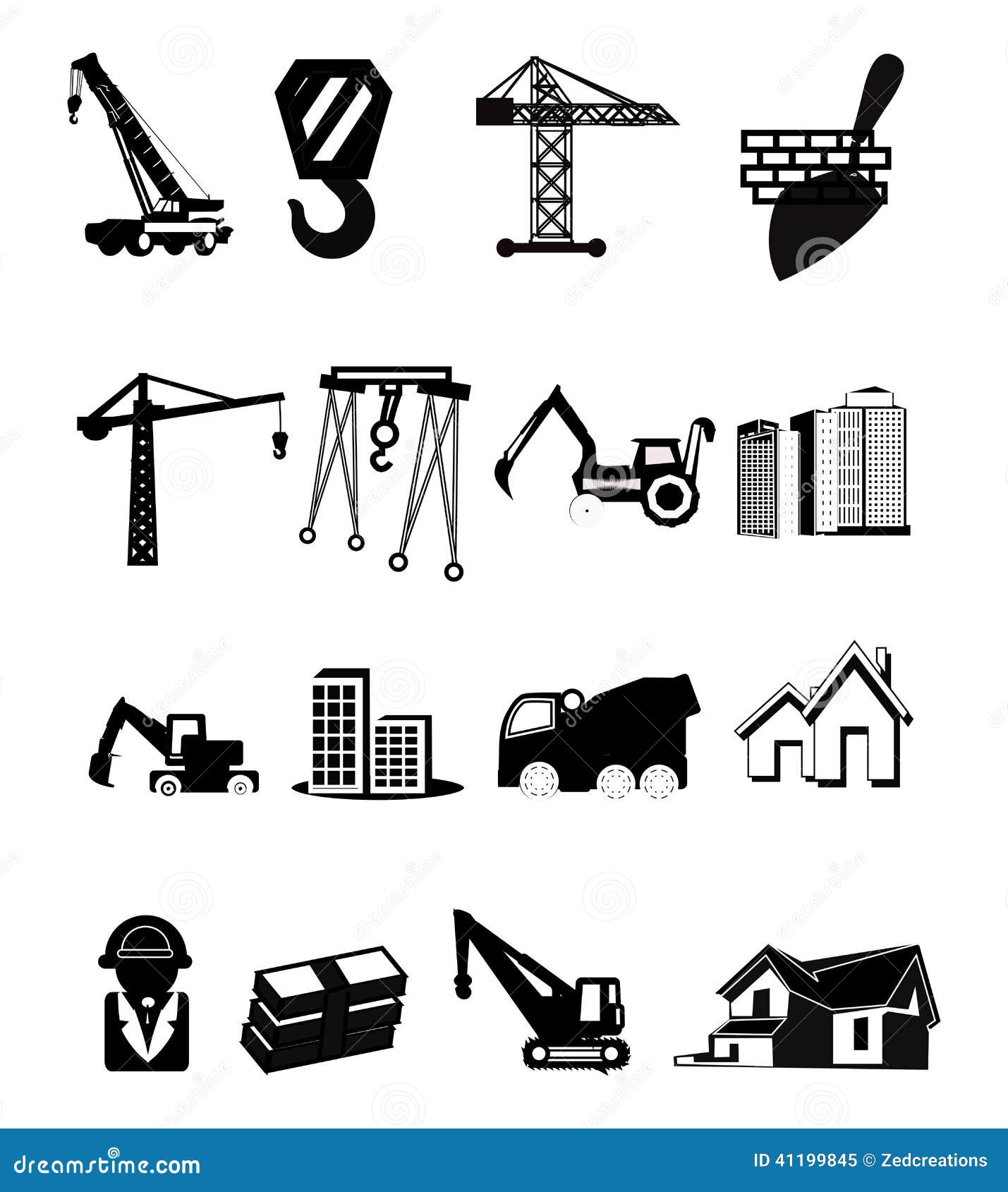 Construction Icons Builder Tools For Building And Repair House ...