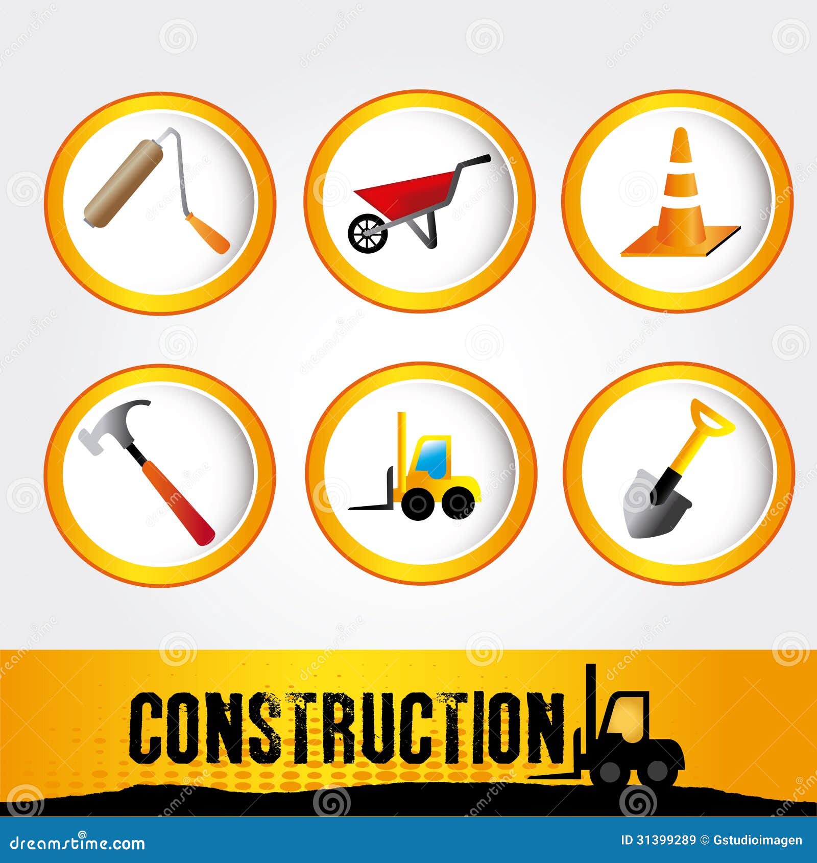 Construction icons stock vector. Illustration of reconstruction - 31399289