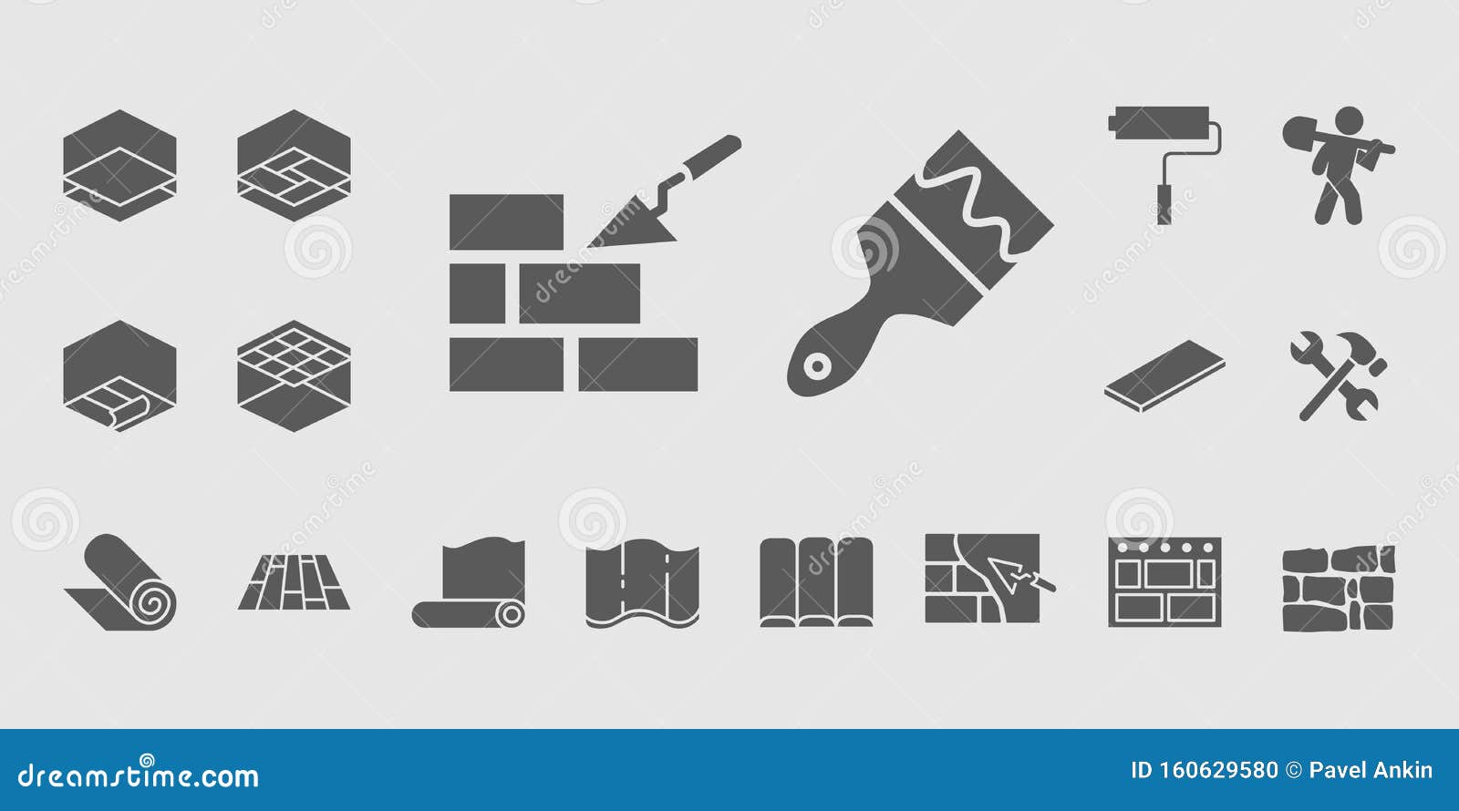 Silhouettes Of Siding Profiles In Isometric View Vector Illustration ...