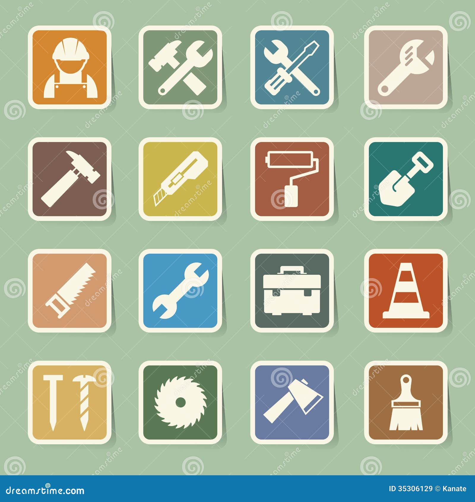 Big Set Of Icons Construction Work. Building Machinery, Special ...