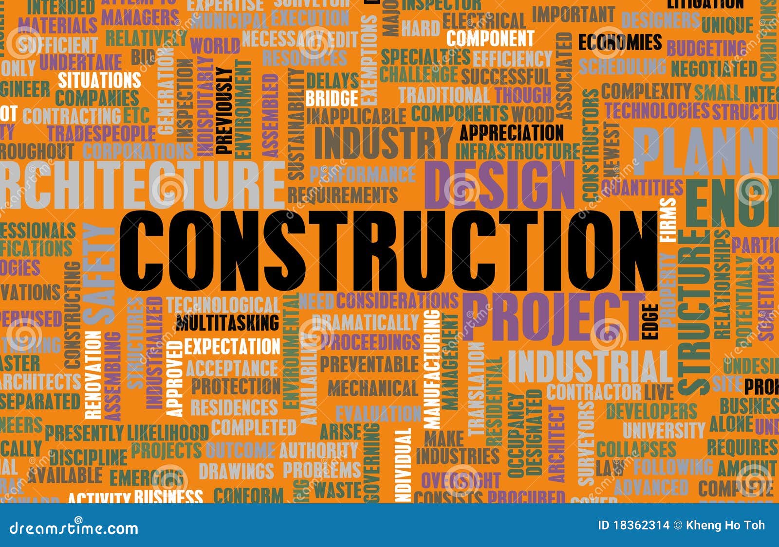 Construction Industry stock illustration. Illustration of projects ...