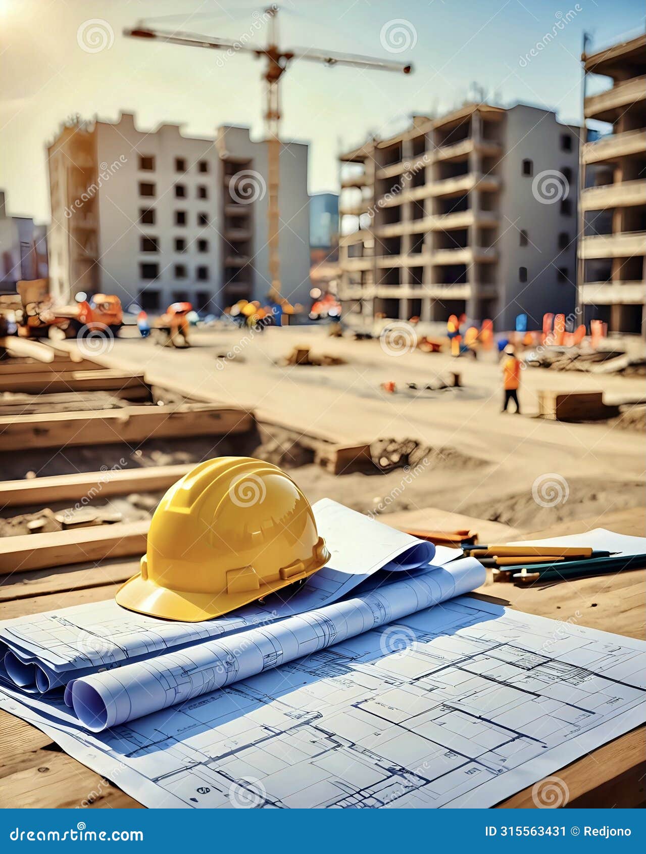 Construction Industry Buildings Architecture Site Safety Stock ...