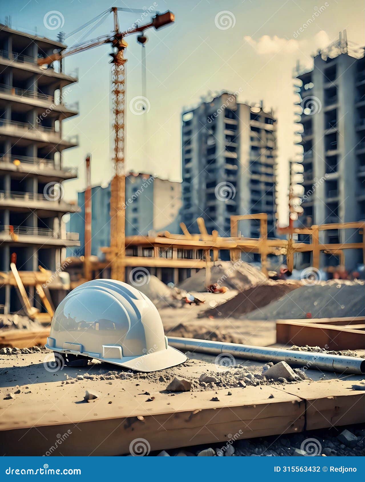 Construction Industry Buildings Architecture Site Safety Stock ...