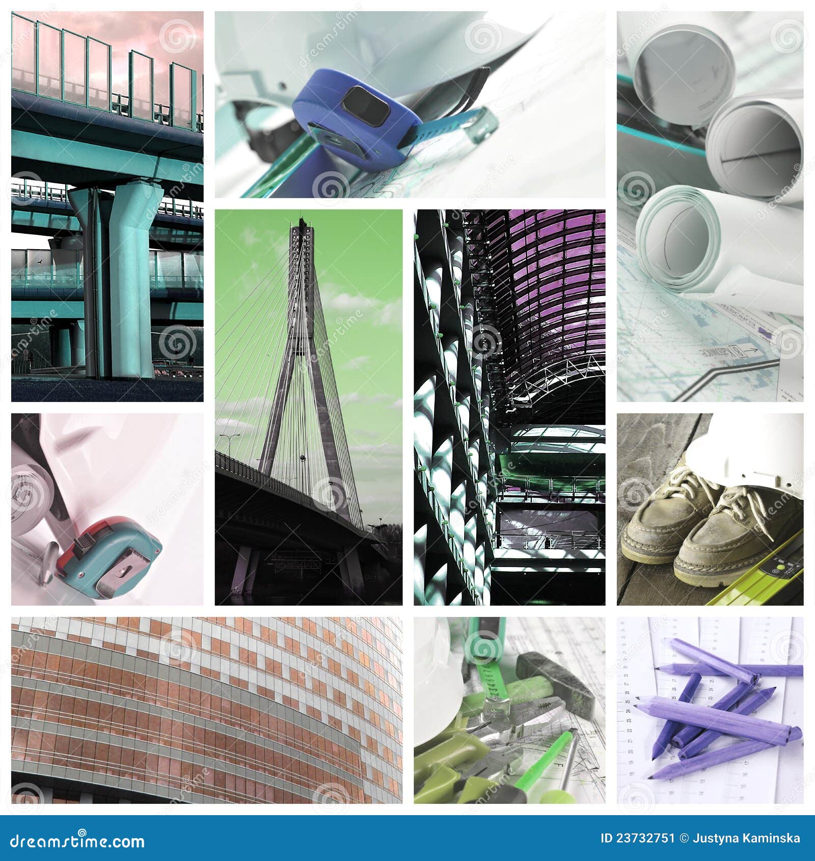 Construction Industry - Collage Stock Image - Image of shoes, building ...
