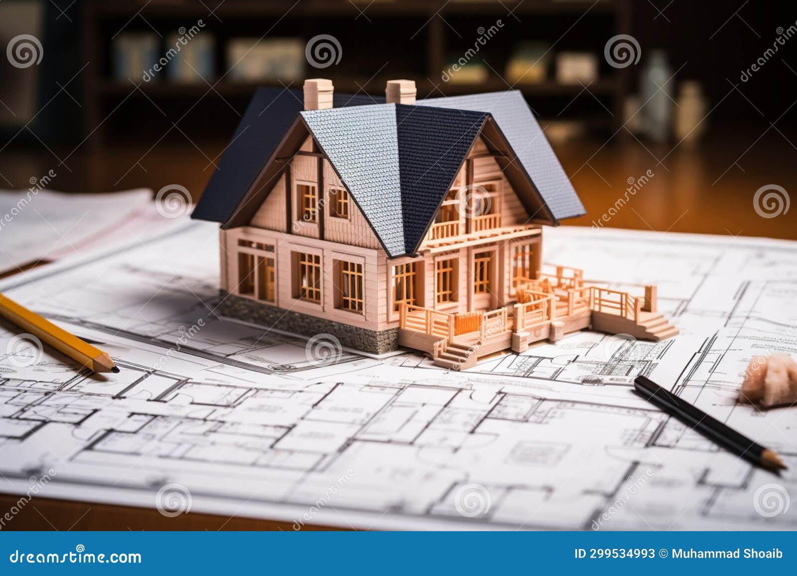 Construction Industry Concept Building House and Project Plans Stock ...