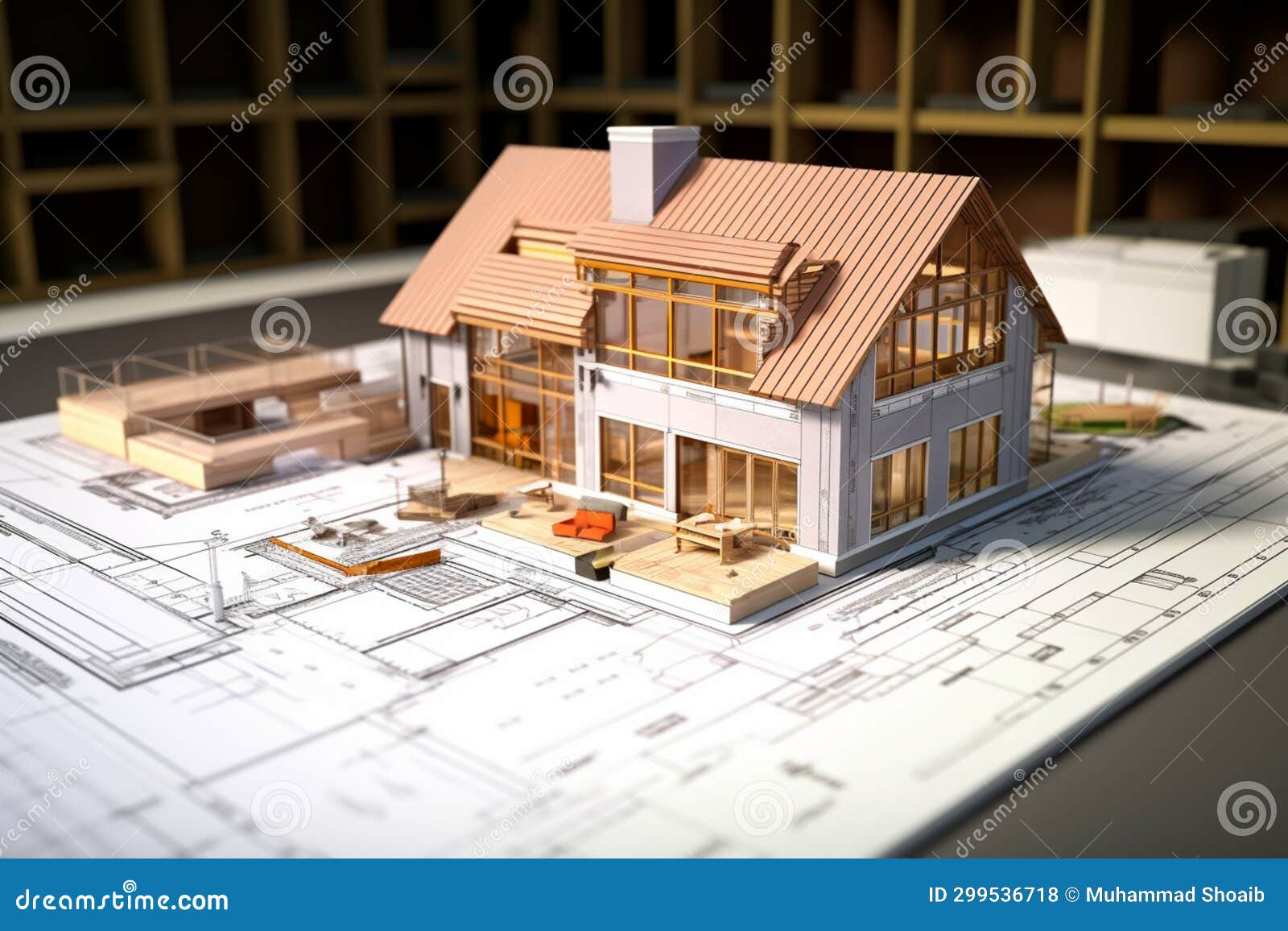 Construction Industry Concept Building House and Project Plans Stock ...