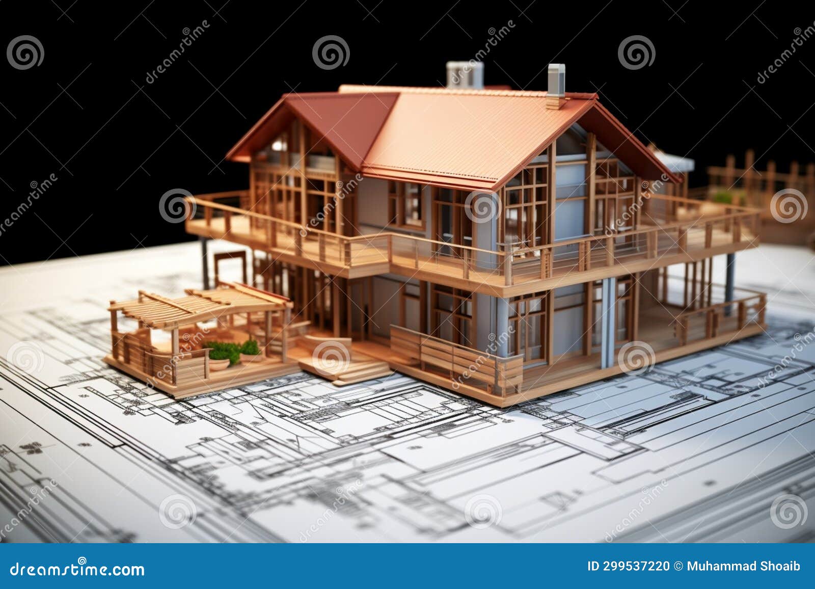 Construction Industry Concept Building House and Project Plans Stock ...
