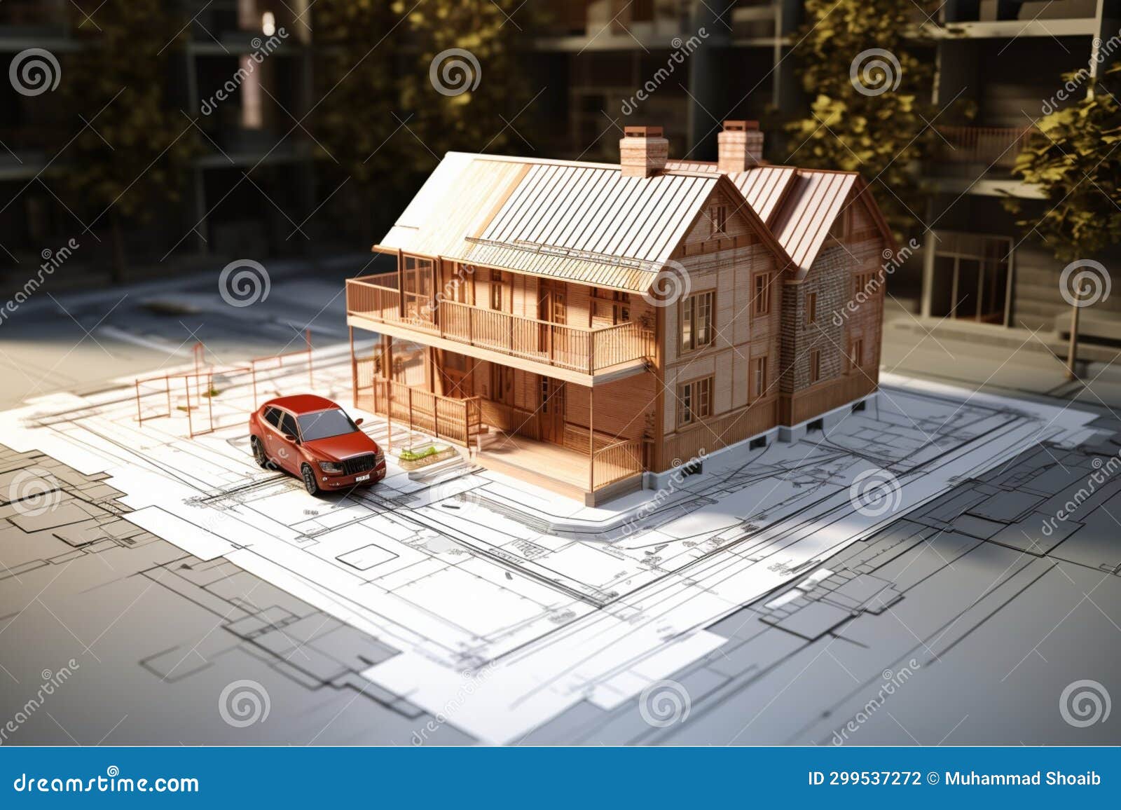 Construction Industry Concept Building House and Project Plans Stock ...